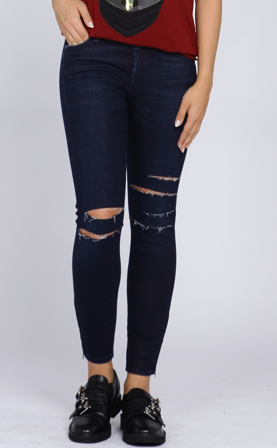 7 For All Mankind-7 For All Mankind Lacivert Jean Pantolon 7 For All Mankind-7 For All Mankind Lacivert Jean Pantolon