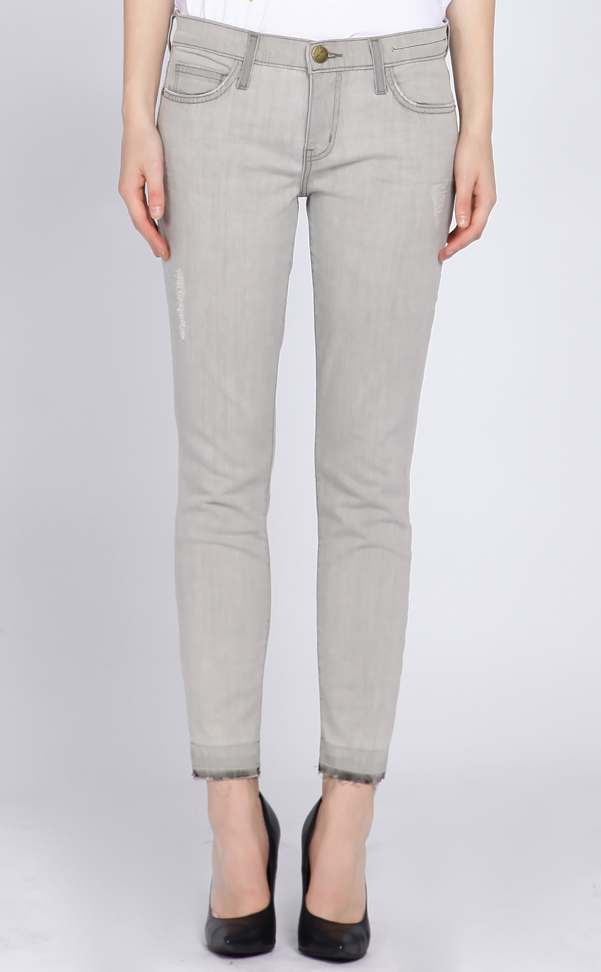 Current Elliot-Current Elliot Gri Jean Pantolon Current Elliot-Current Elliot Gri Jean Pantolon