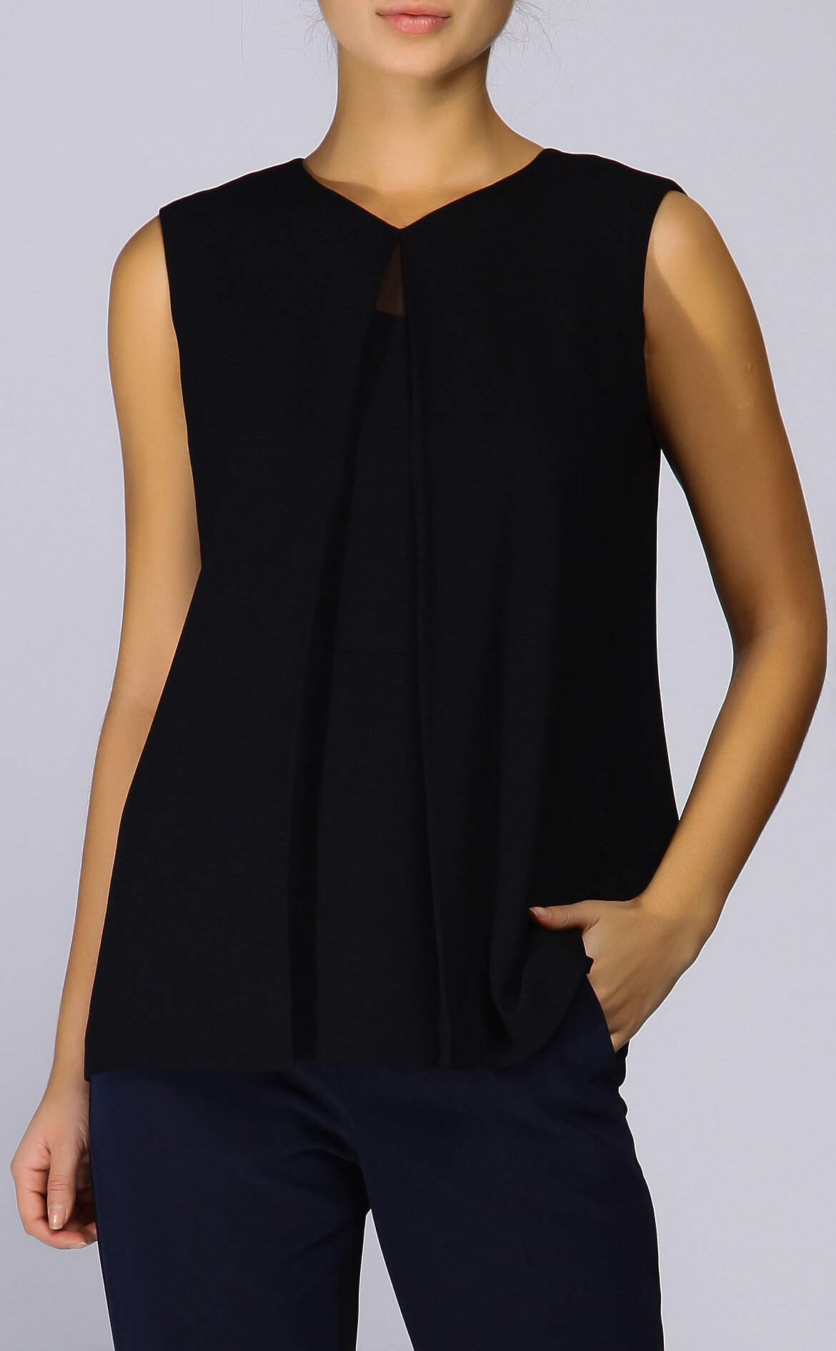 DKNY-DKNY Siyah Bluz