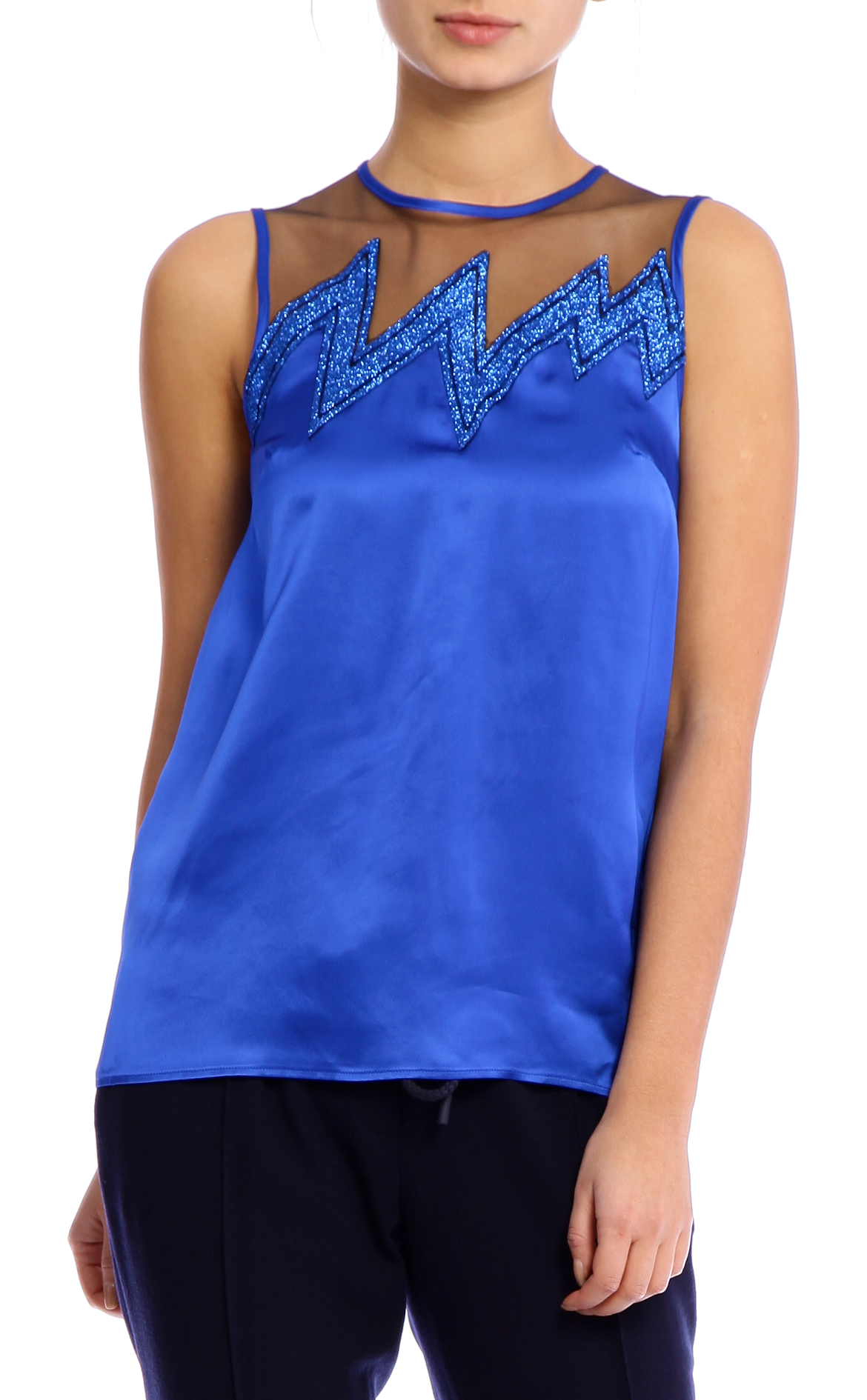 Christopher Kane-Christopher Kane Mavi Bluz Christopher Kane-Christopher Kane Mavi Bluz
