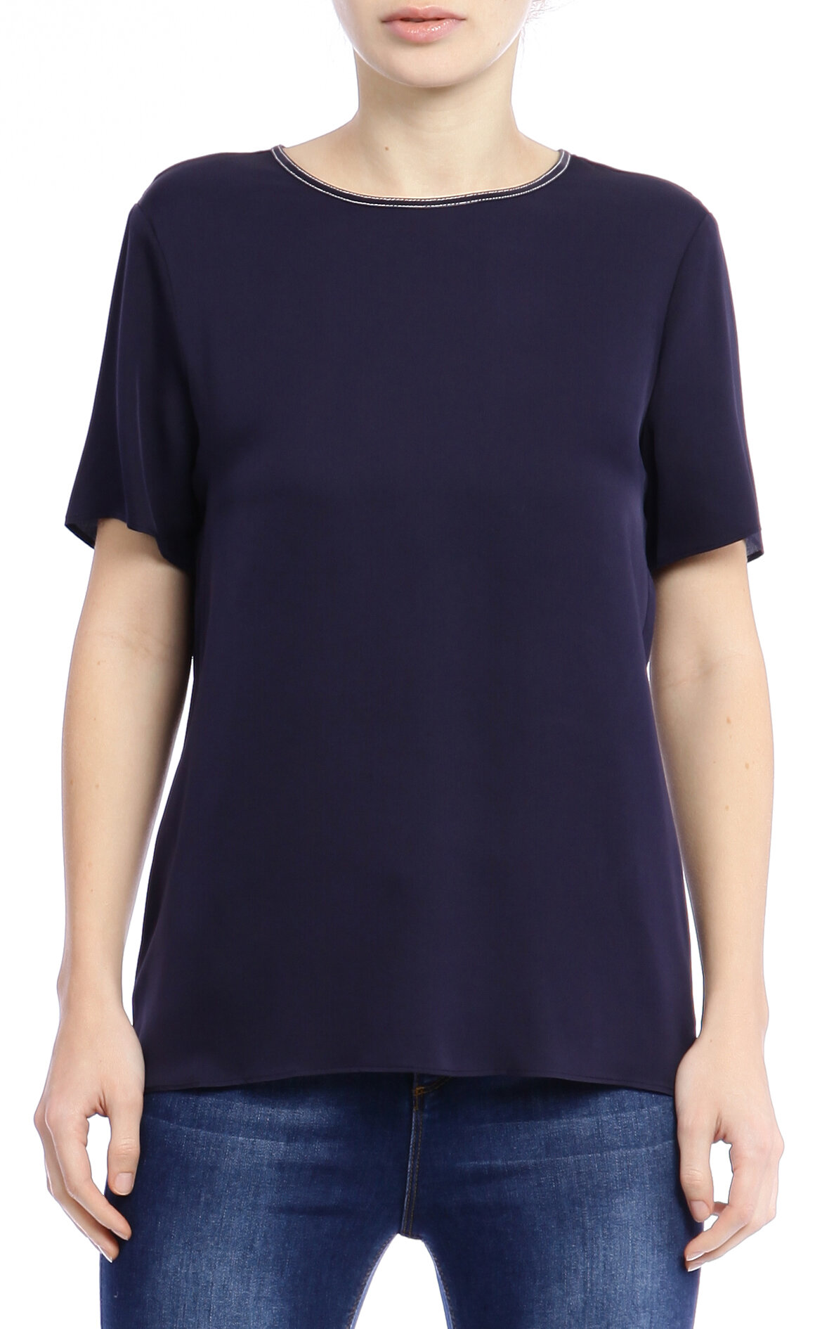 Theory-Theory Lacivert Bluz