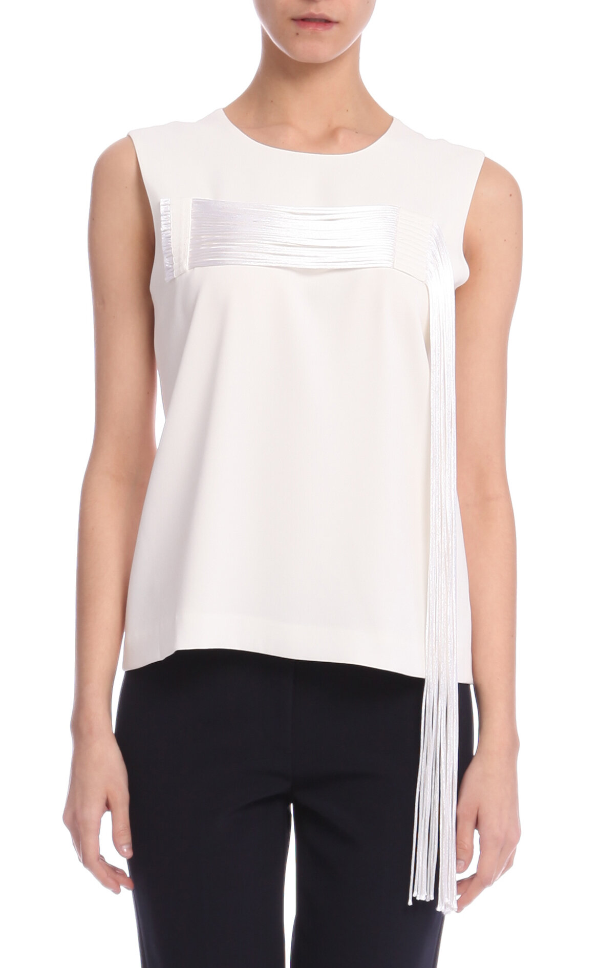 DKNY-DKNY Beyaz Bluz