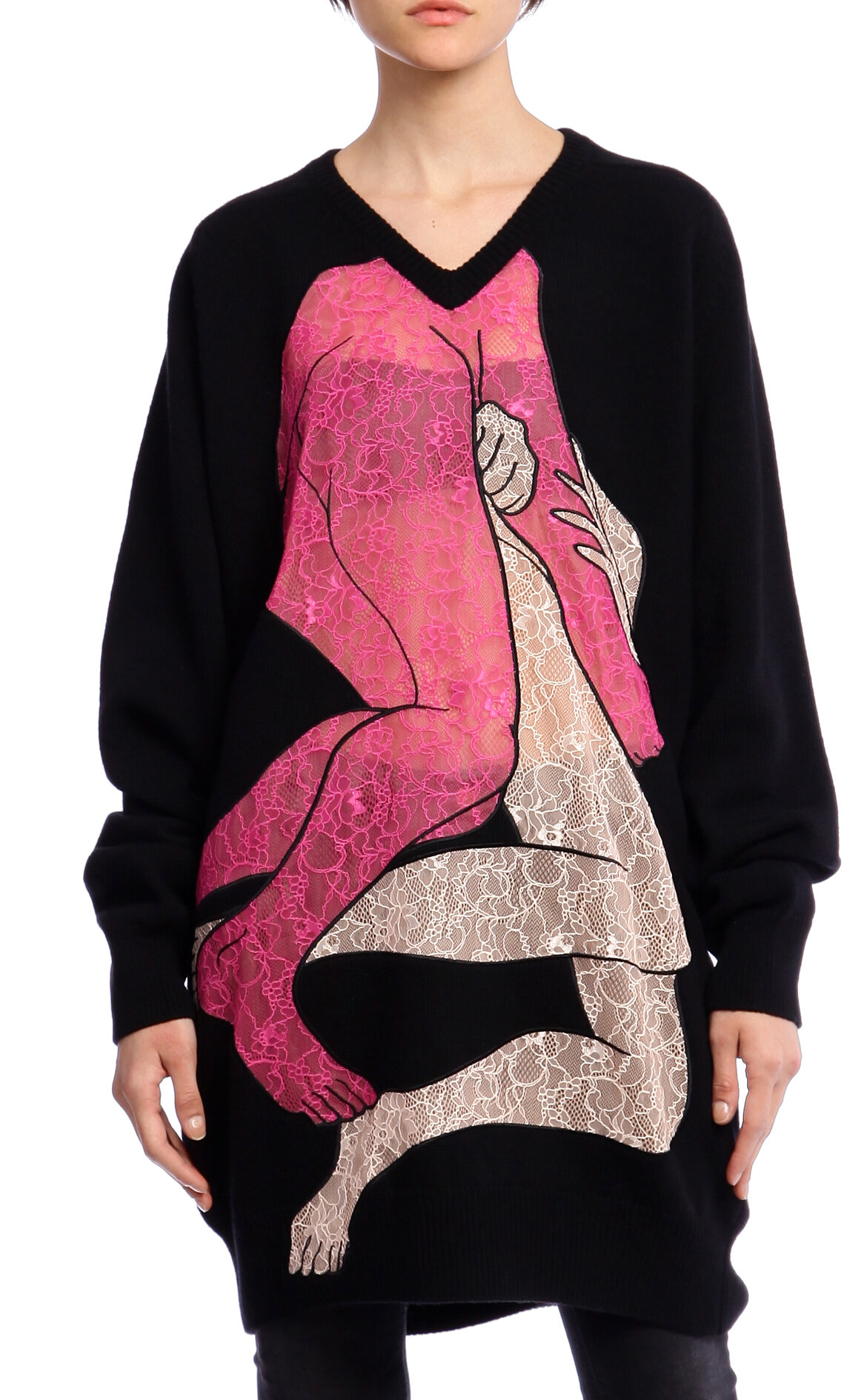 Christopher Kane-Christopher Kane Siyah Triko Christopher Kane-Christopher Kane Siyah Triko