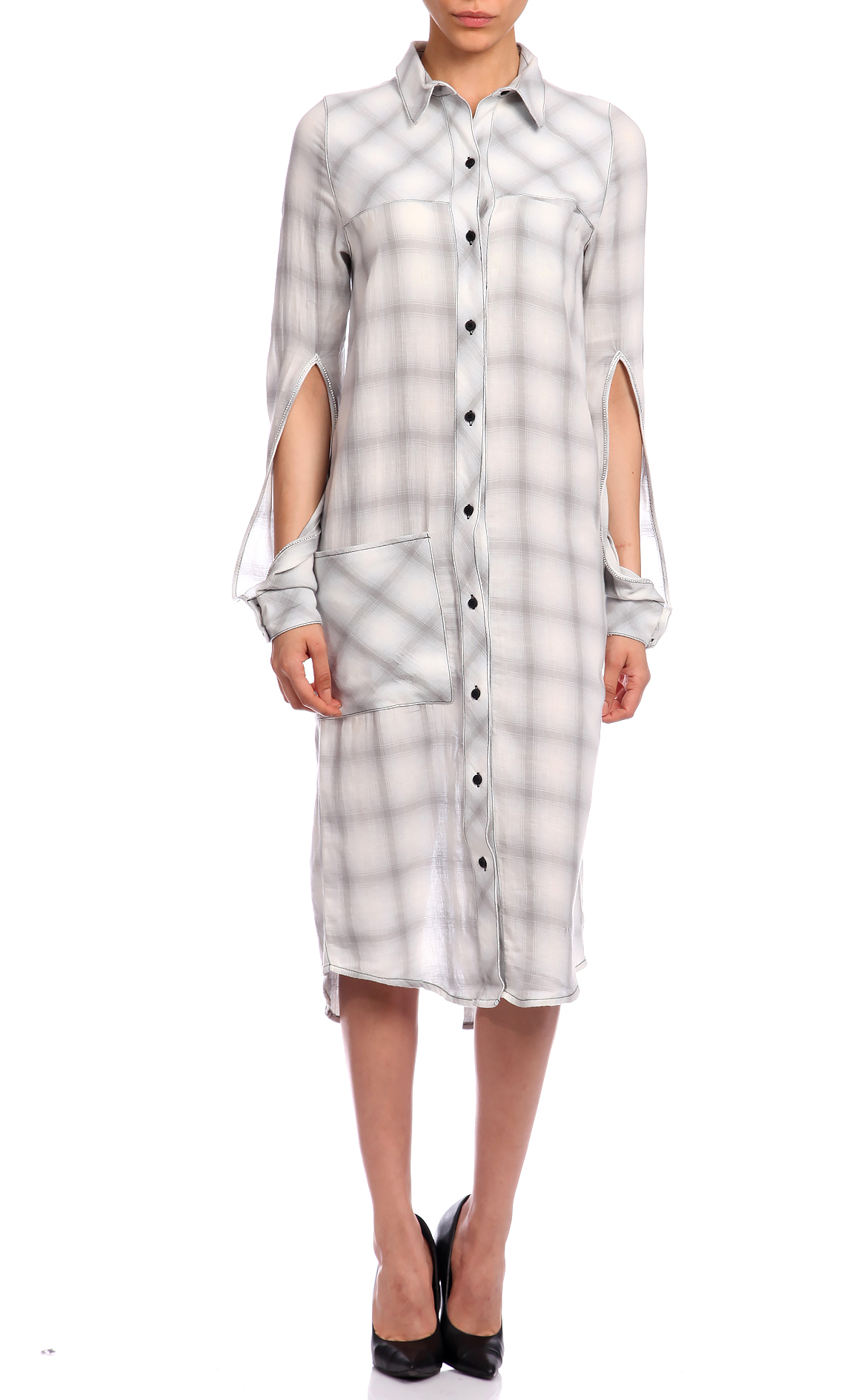 Filles à Papa-Filles à Papa Kareli Uzun Gri Elbise