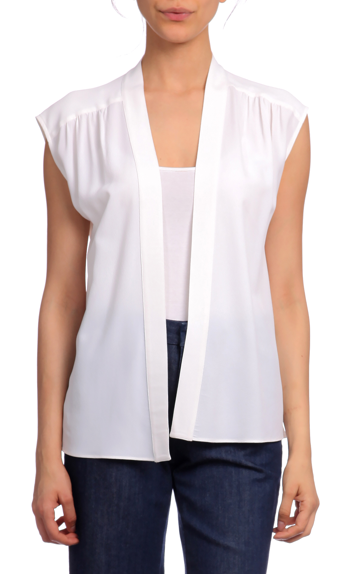 Michael Kors Collection-Michael Kors Collection Beyaz Bluz