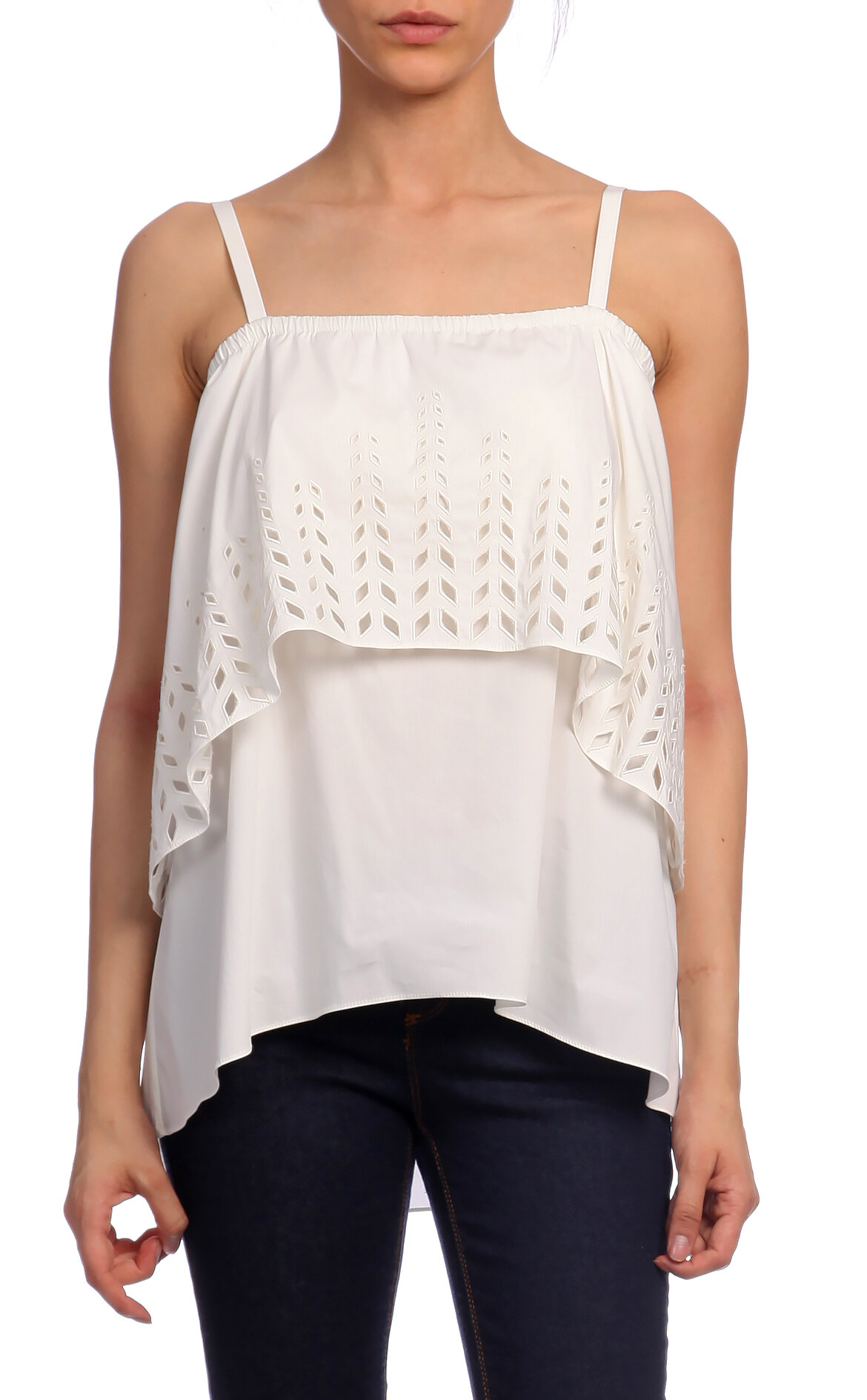 Tanya Taylor-Tanya Taylor Beyaz Bluz