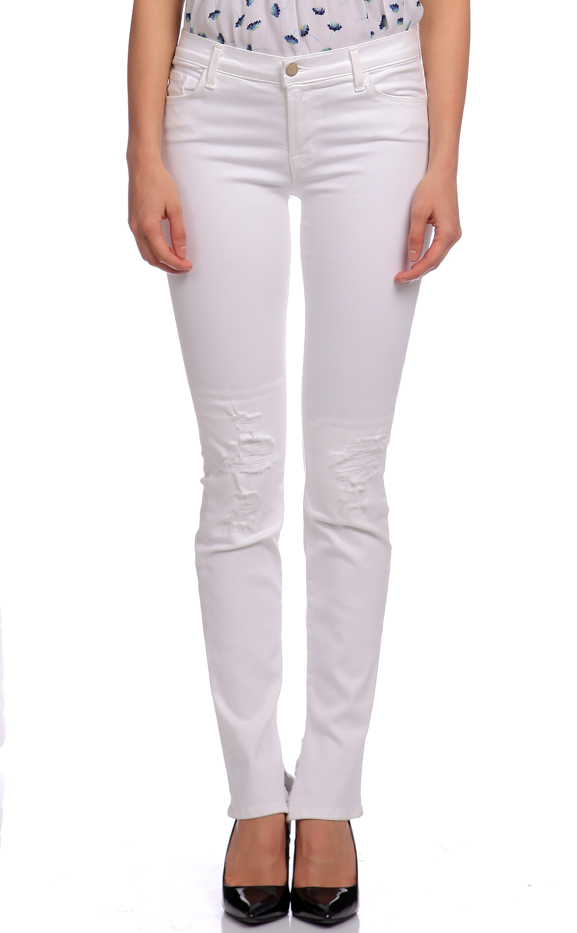 J Brand-J Brand Beyaz Jean Pantolon