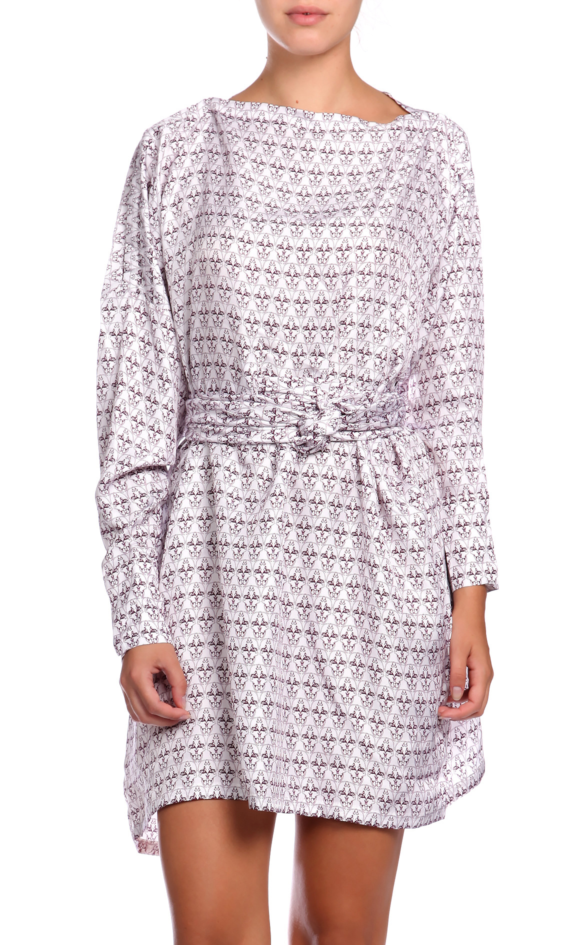 Thomas Wylde-Thomas Wylde Beyaz Dizüstü Renkli Kaftan