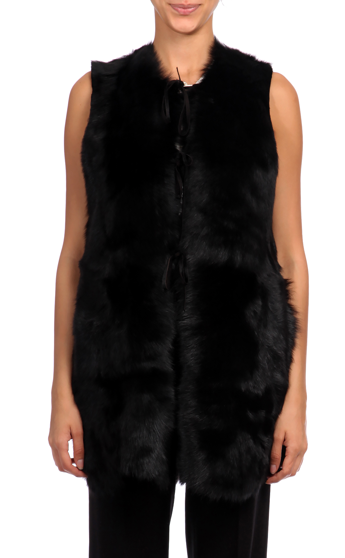 Elie Tahari-Elie Tahari Siyah Kürk