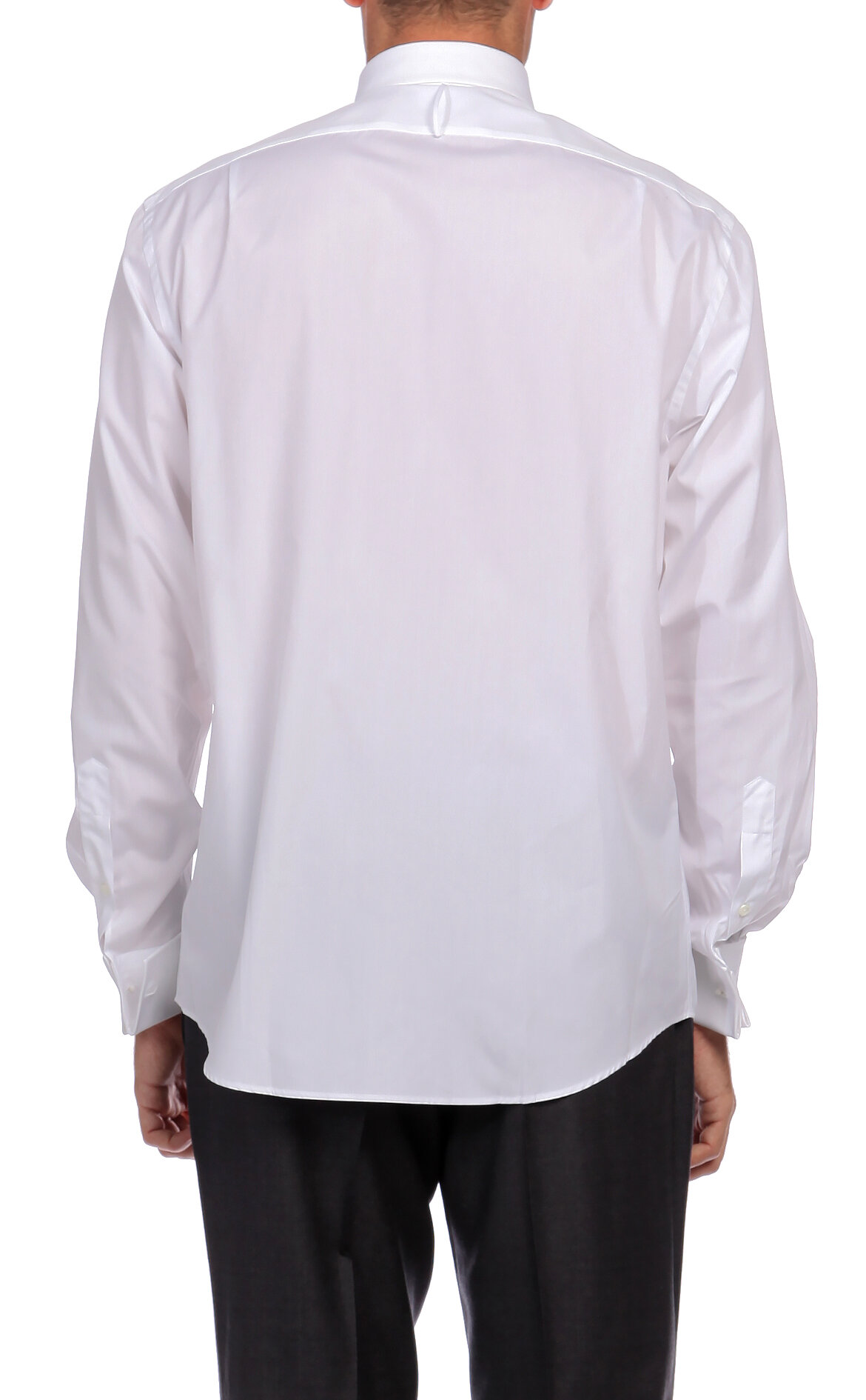 Ralph Lauren Purple Label-Ralph Lauren Purple Label Beyaz Smokin Gömlek