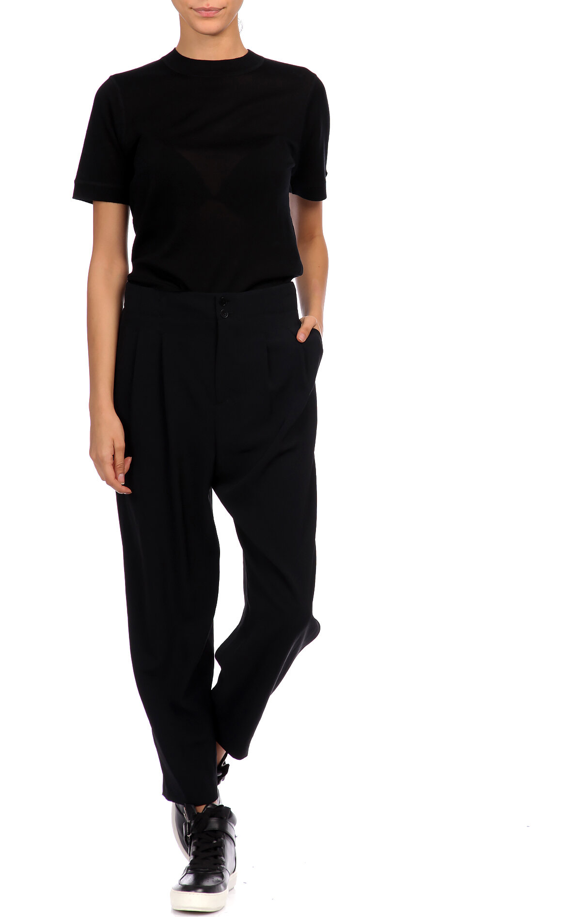 DKNY-DKNY Siyah Pantolon