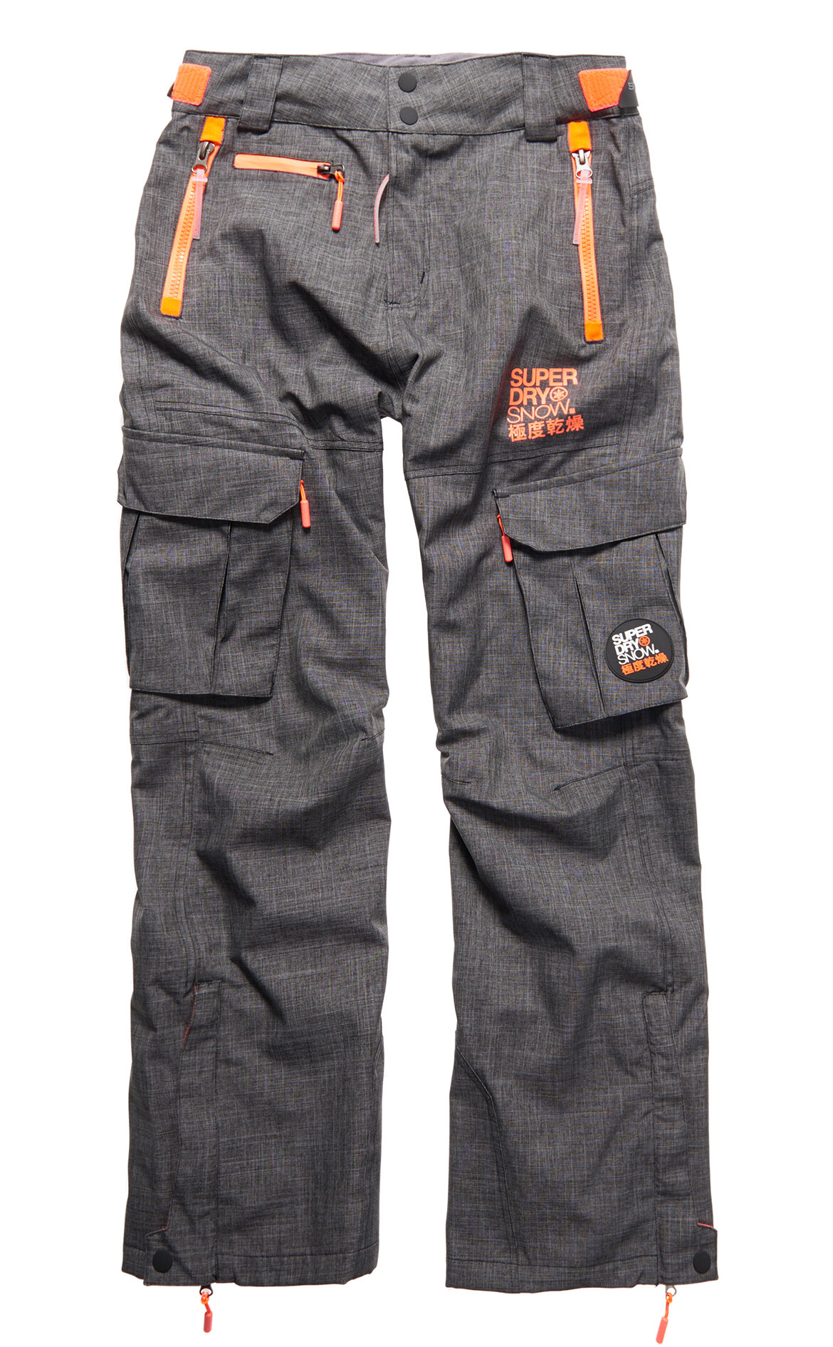 Superdry-Superdry Gri Kayak Pantolonu