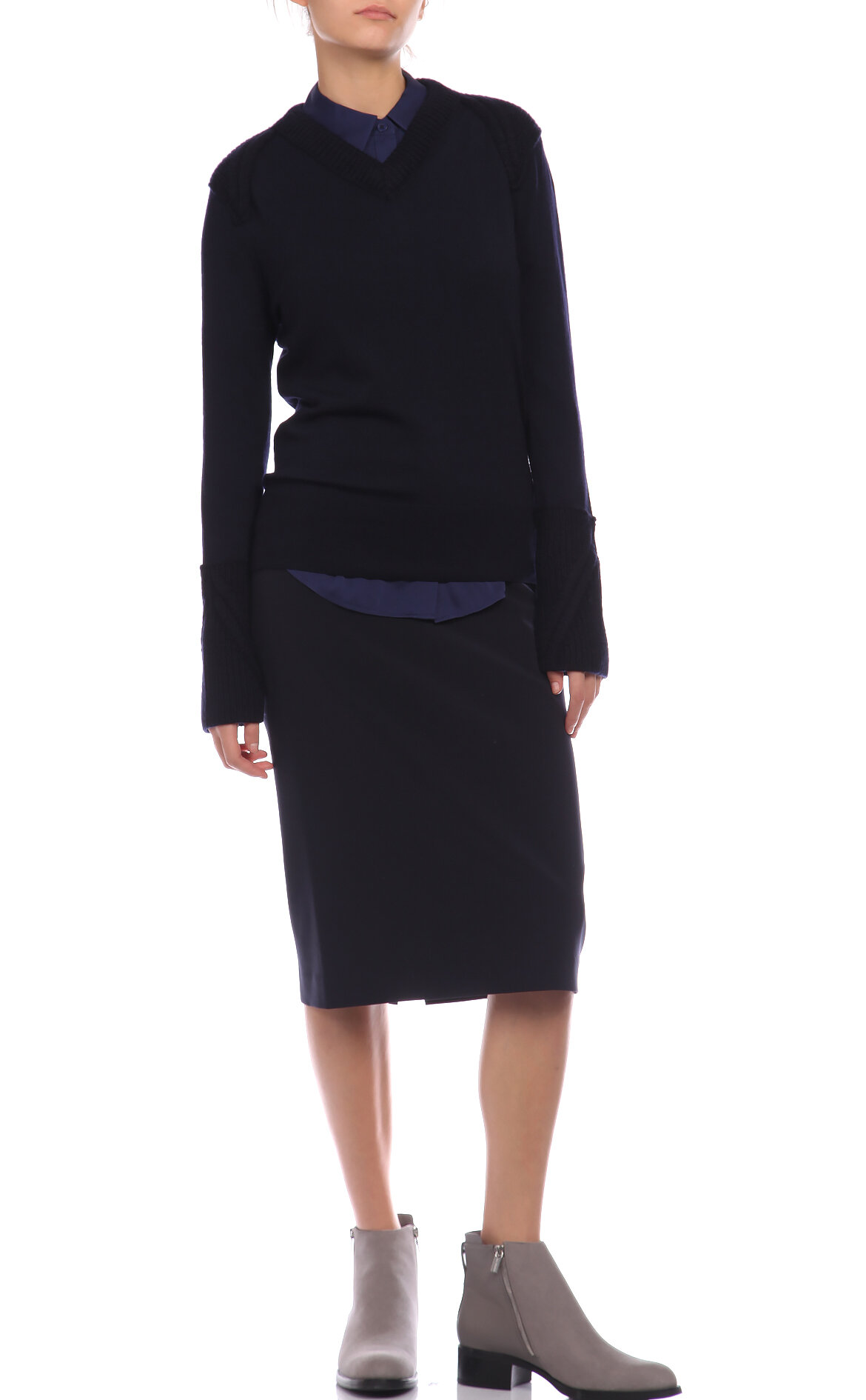 DKNY-DKNY Lacivert Etek