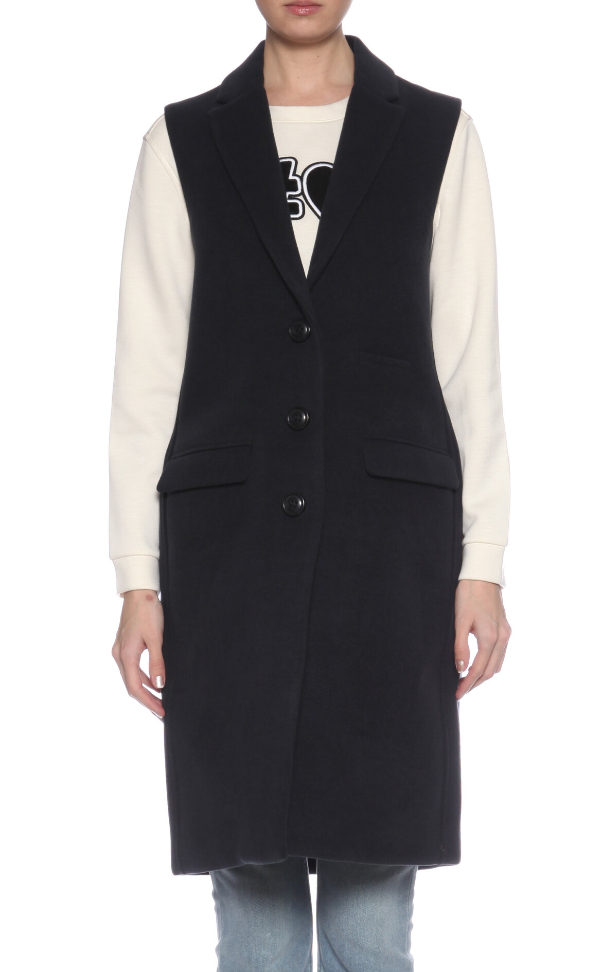 Maje-Maje Lacivert Yelek