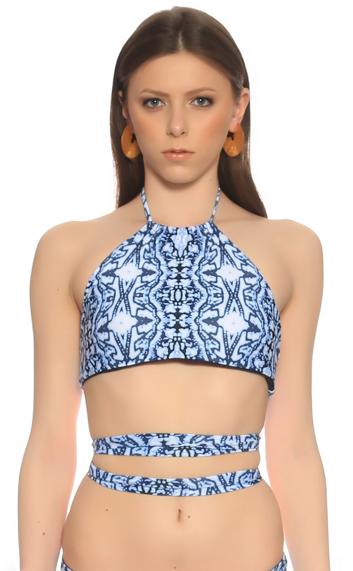 LSPACE-LSPACE Lacivert Bikini Üstü
