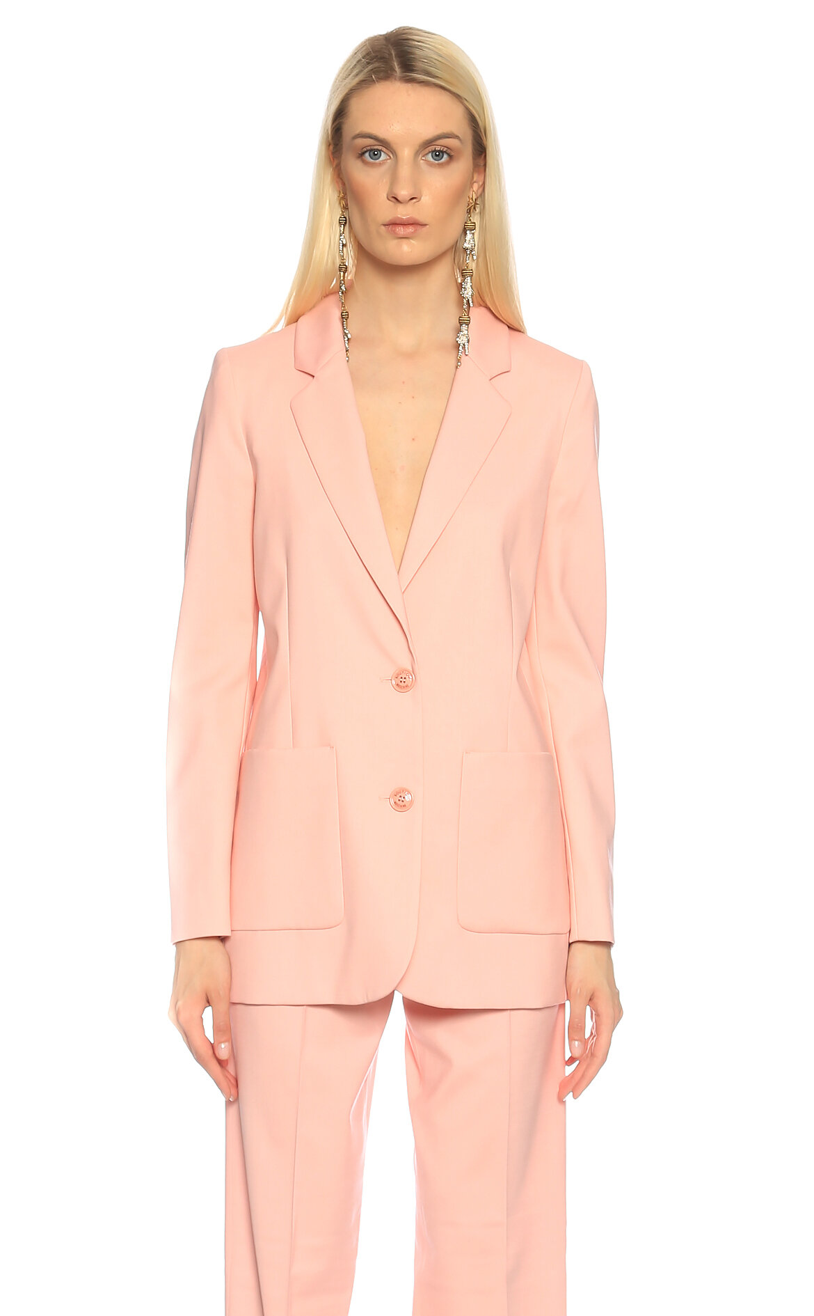 Boutique Moschino-Boutique Moschino Pembe Ceket