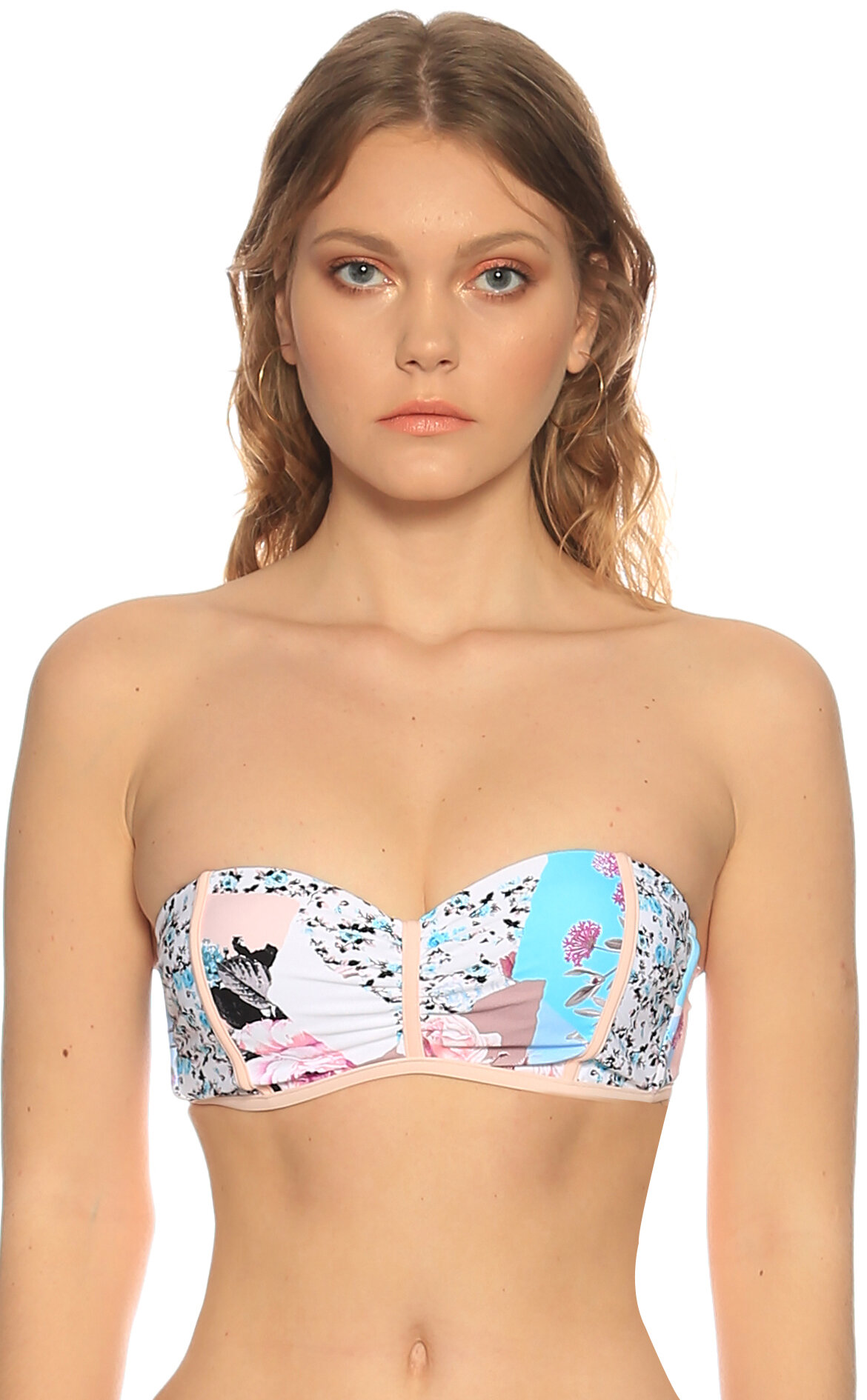 Seafolly-Seafolly Pembe Bikini Üstü