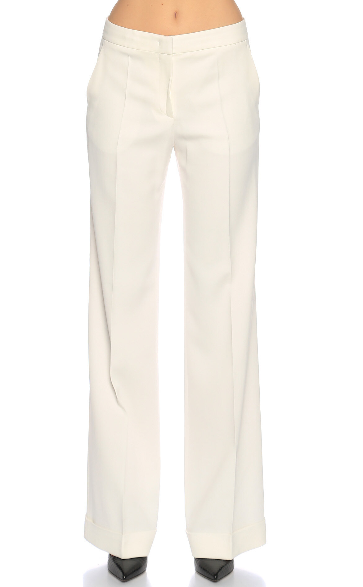 Alberta Ferretti -Alberta Ferretti  Beyaz Pantolon