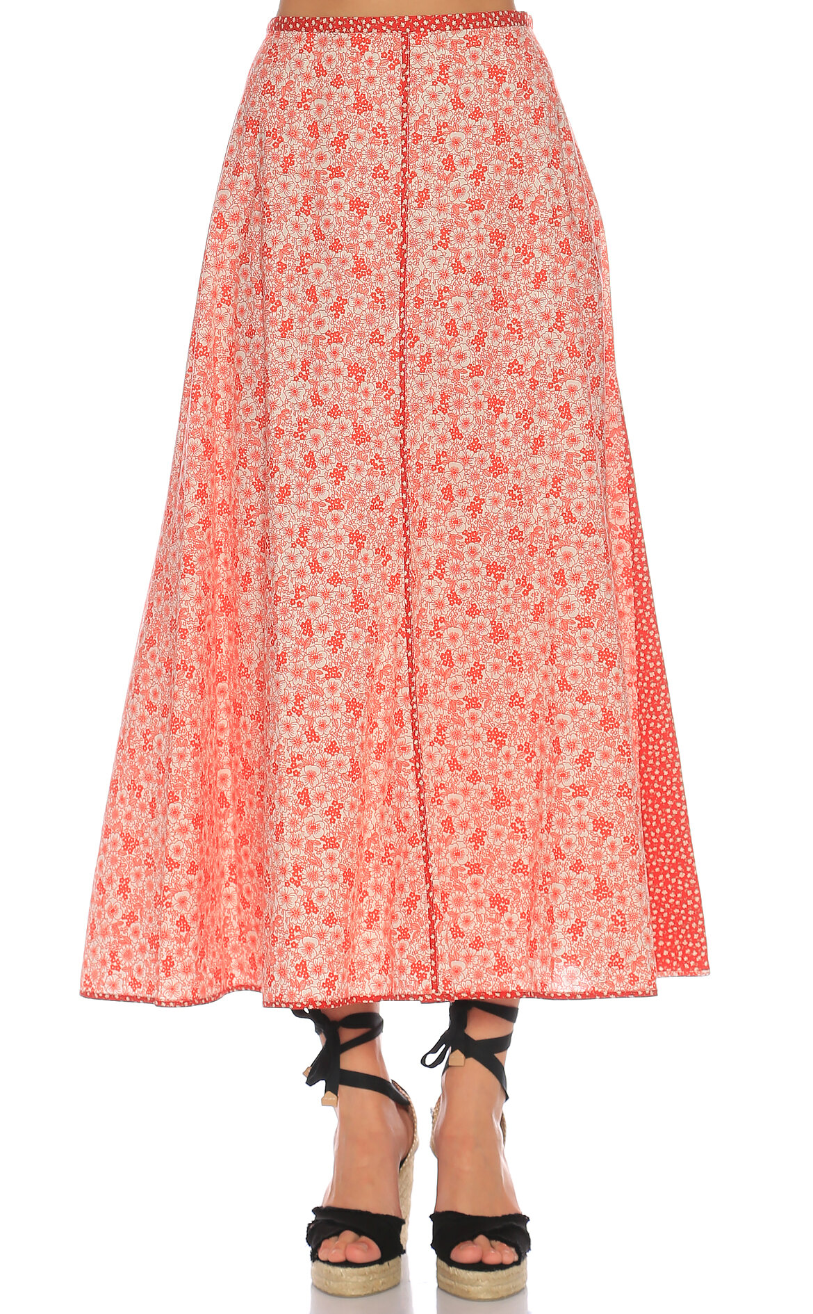 Rosie Assoulin-Rosie Assoulin Kırmızı Etek