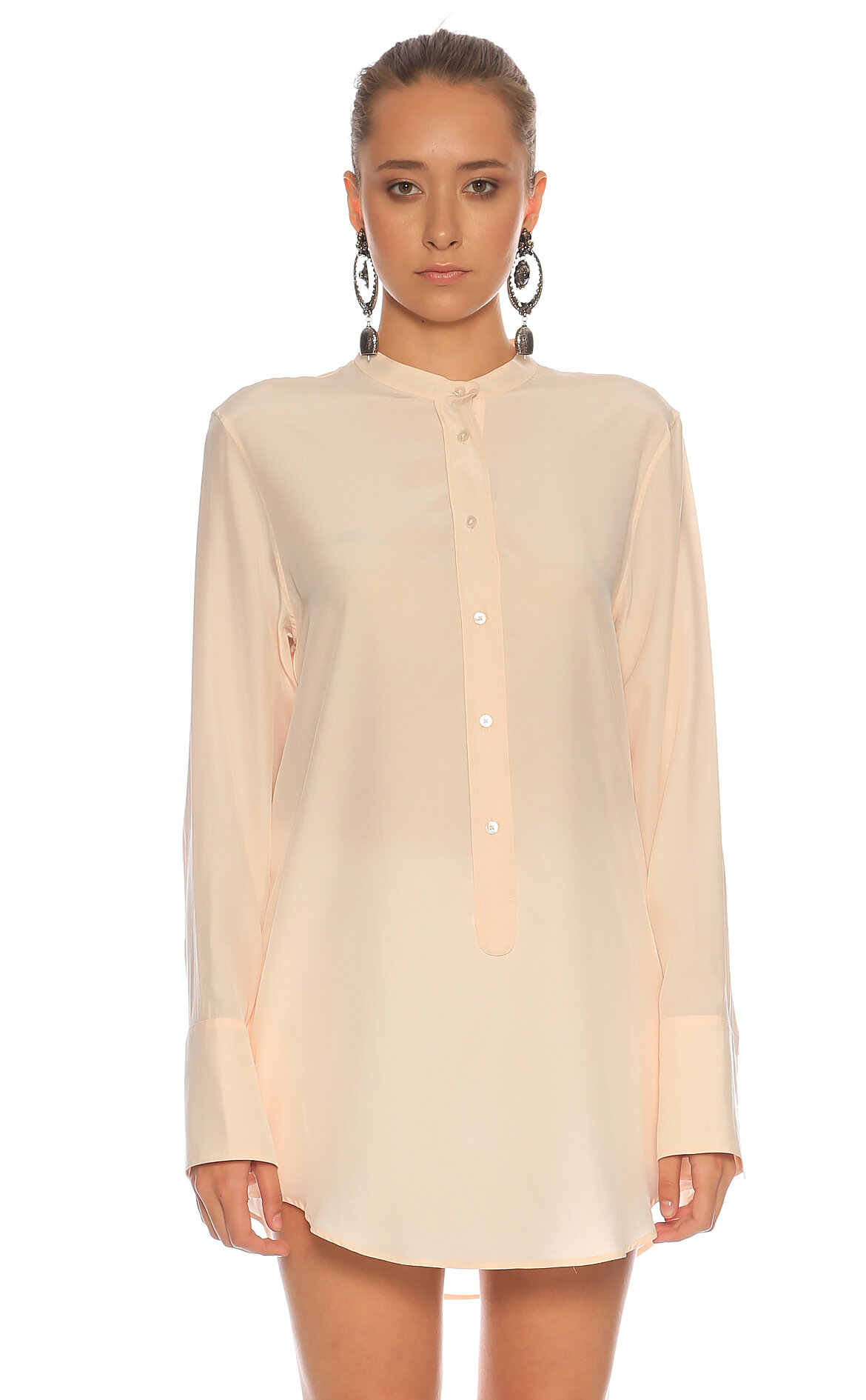 Jil Sander-Jil Sander Pudra Rengi Gömlek