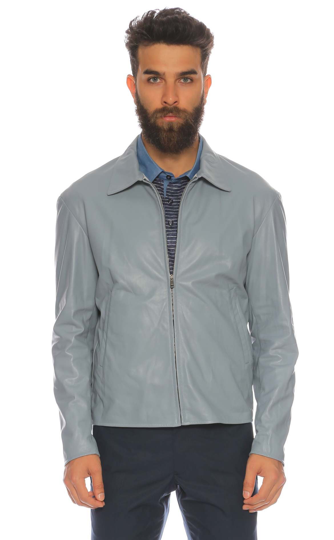 Jil Sander-Jil Sander Mavi Deri Mont