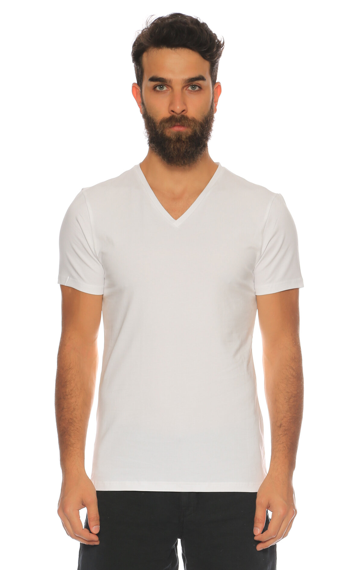 Bread & Boxers-Bread & Boxers Beyaz T-Shirt