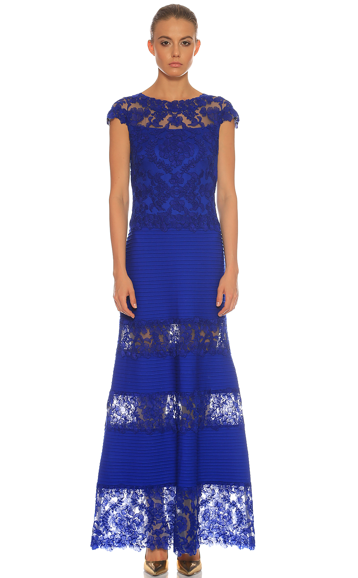 Tadashi-Tadashi Saks Mavisi Gece Elbisesi