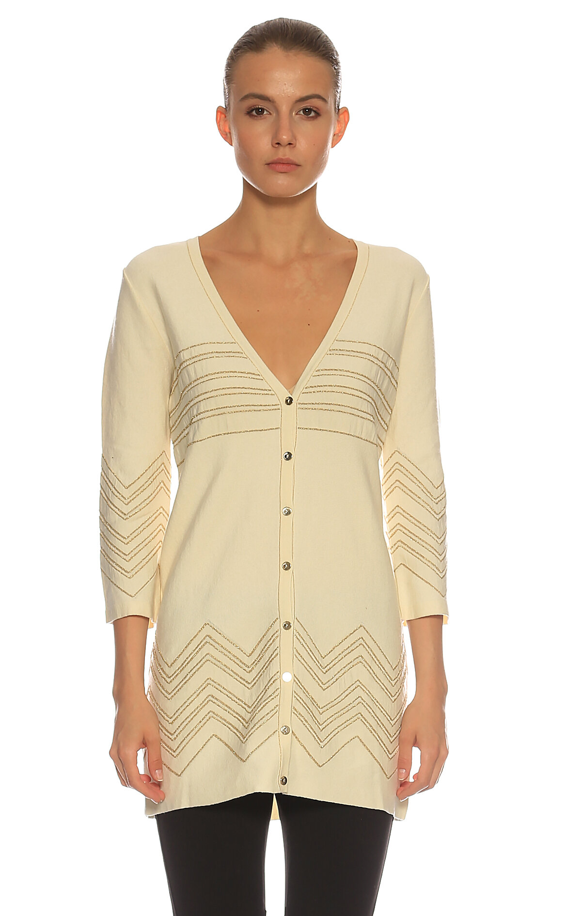 Blumarine-Blumarine Krem Rengi Hırka