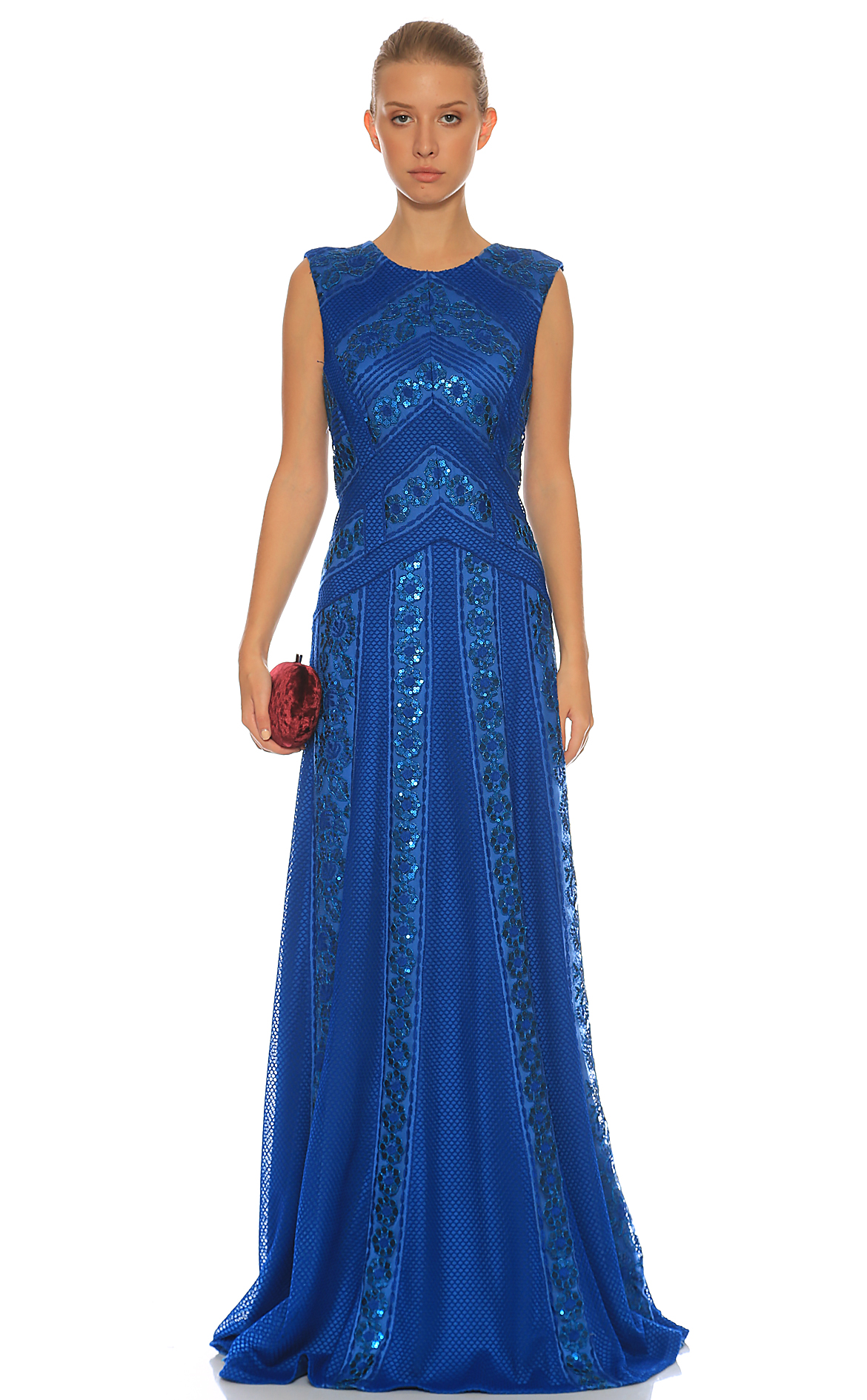 Tadashi-Tadashi Saks Mavisi Gece Elbisesi