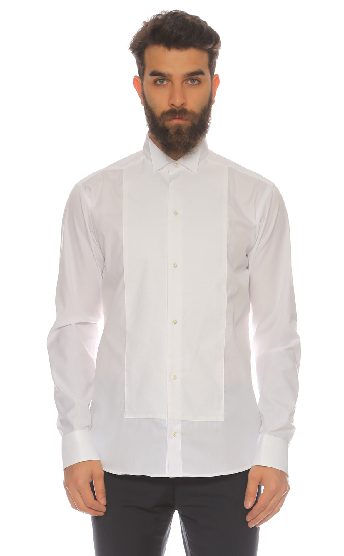 Eton-Eton Beyaz Smokin Gömlek