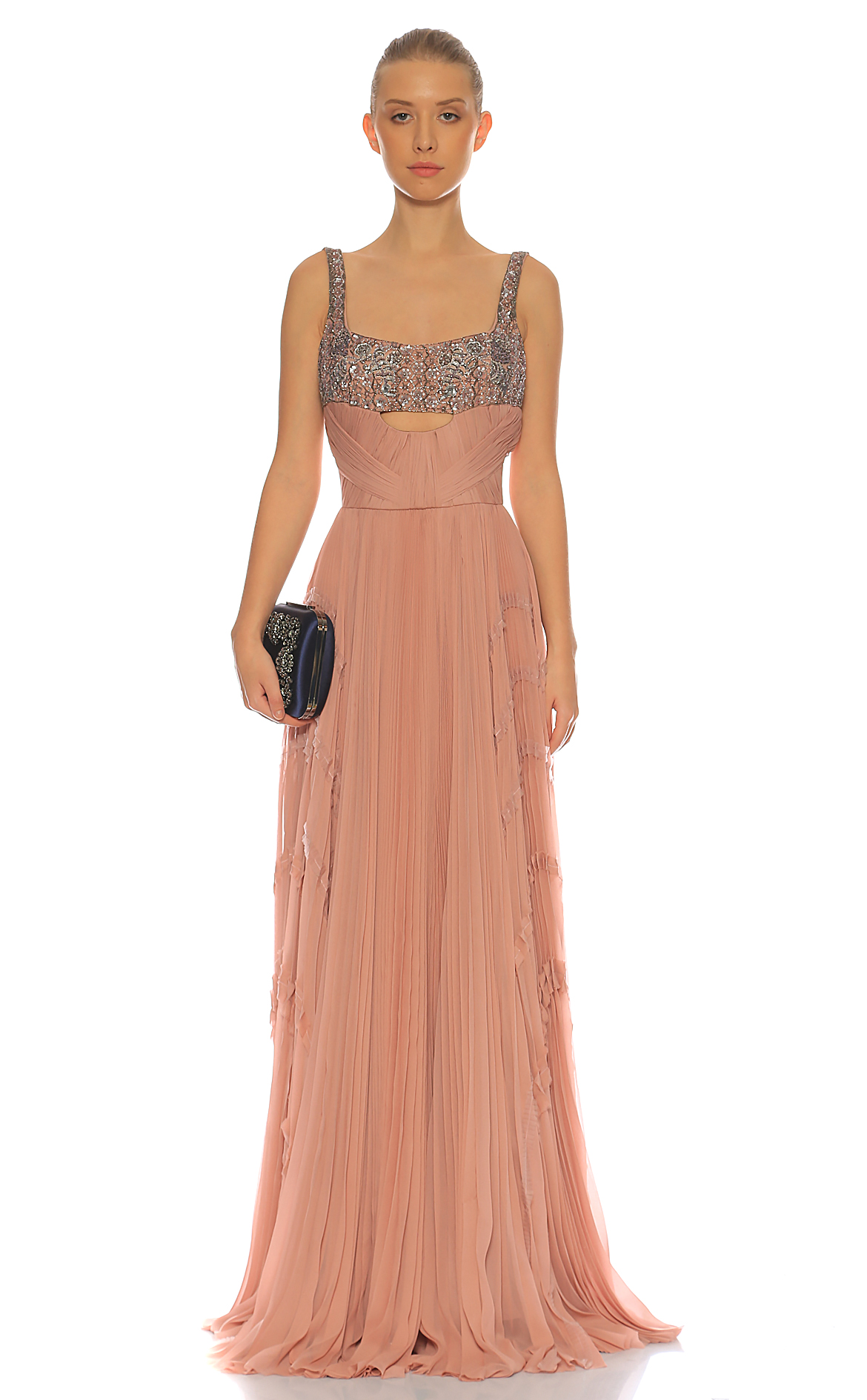 J. Mendel-J. Mendel Pembe Gece Elbisesi