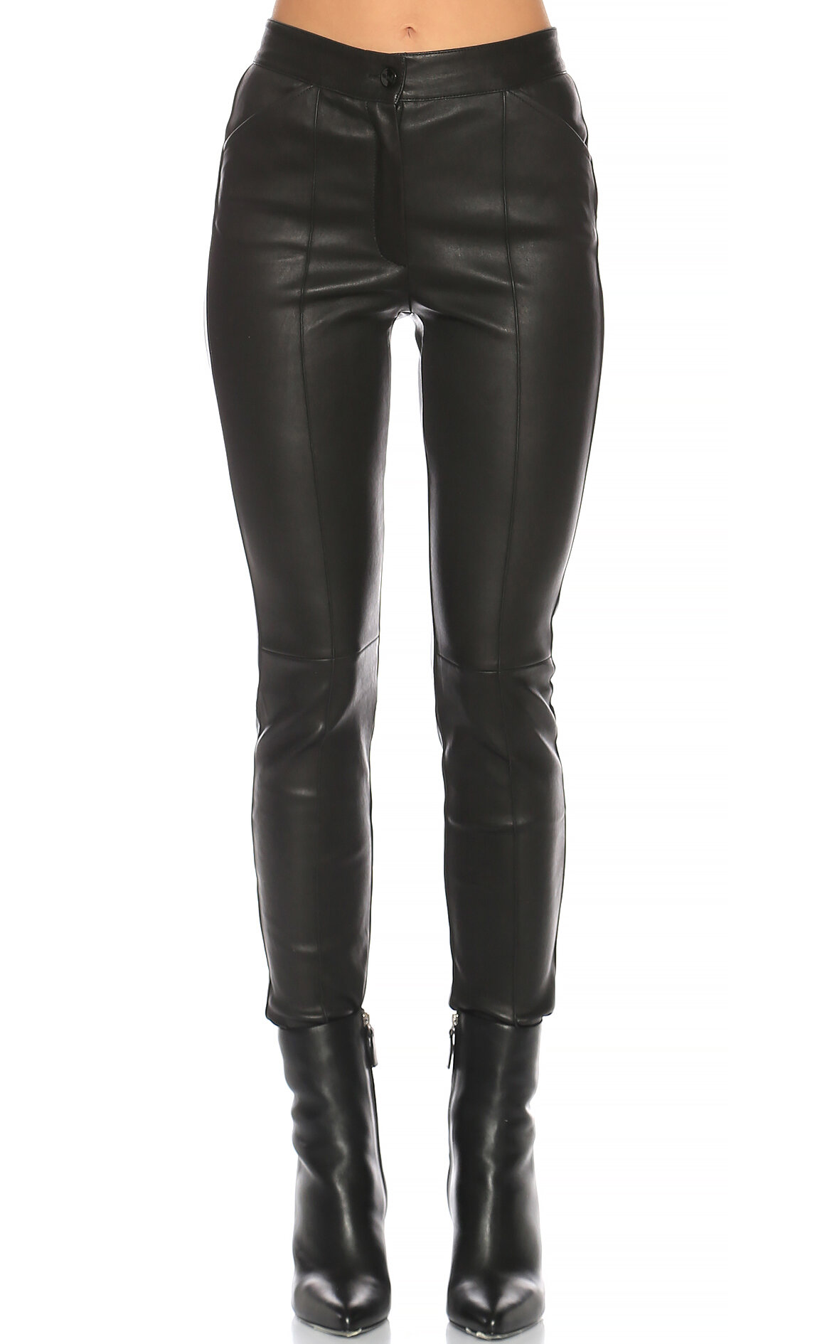 Barbara Bui-Barbara Bui Siyah Deri Pantolon