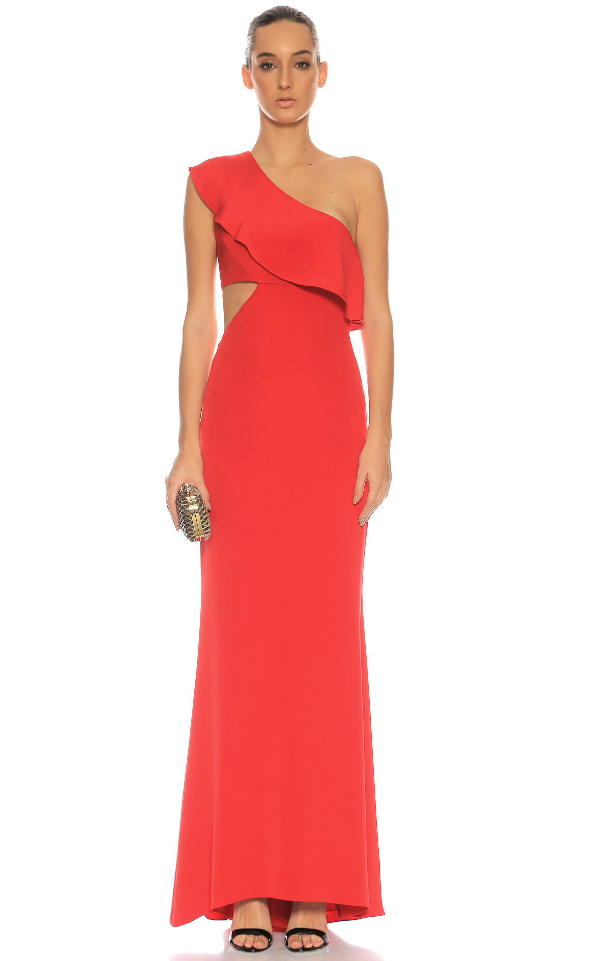 Cushnie et Ochs-Cushnie et Ochs Kırmızı Uzun Elbise