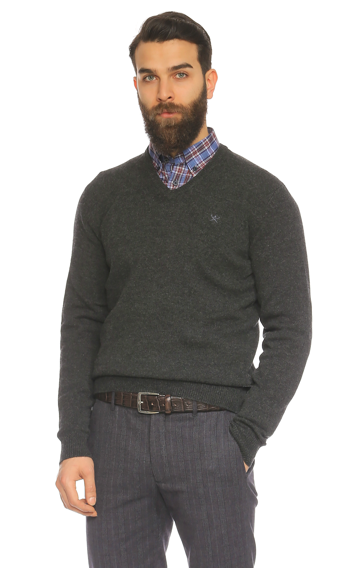 Hackett-Hackett Antrasit Triko