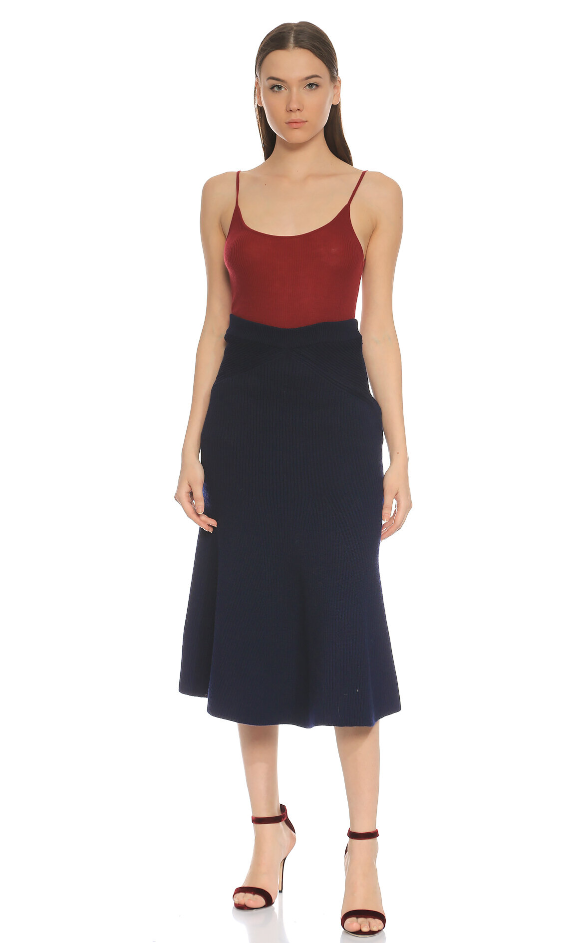 Victoria Beckham-Victoria Beckham Lacivert Etek