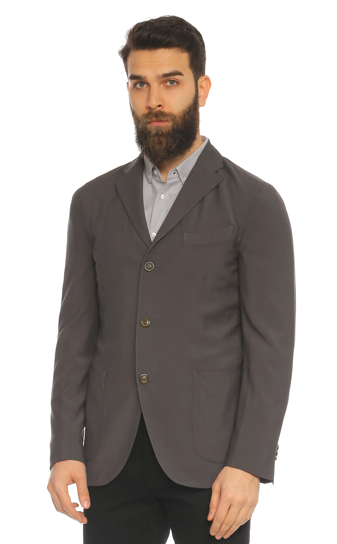 Boglioli-Boglioli Gri Ceket