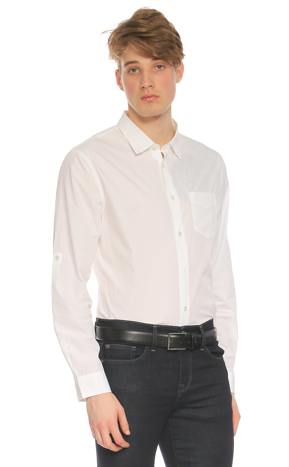 John Varvatos-John Varvatos Beyaz Gömlek