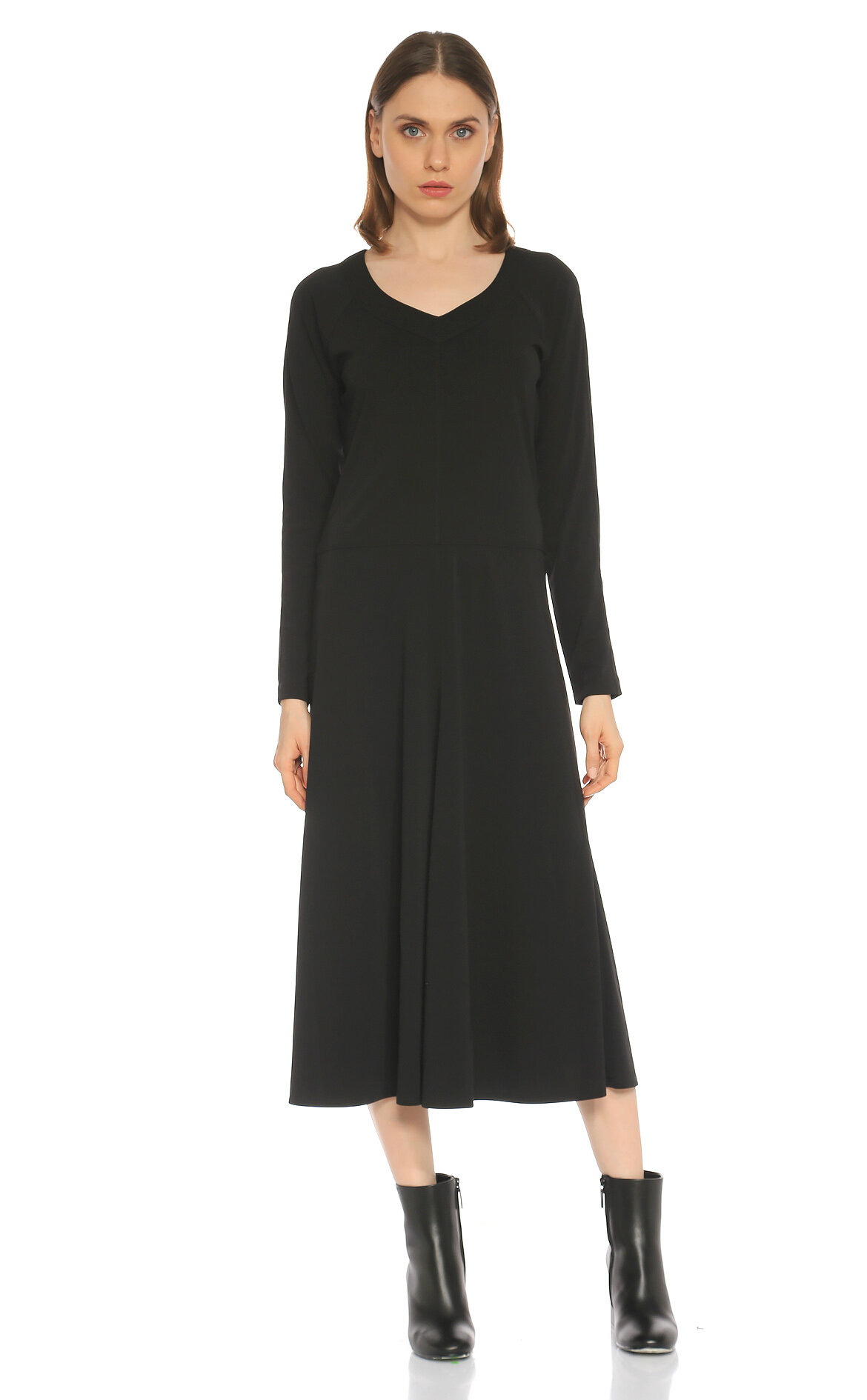 DKNY-DKNY Siyah Elbise