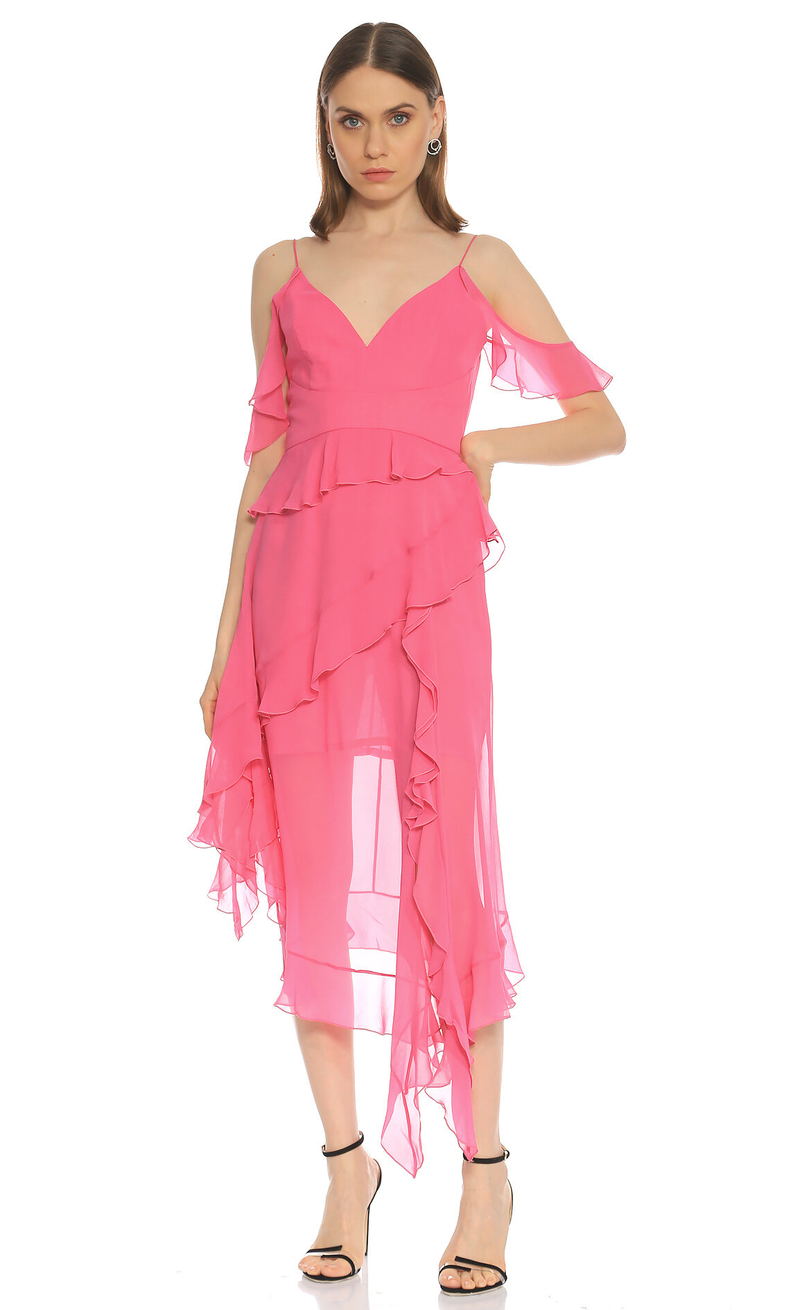 Nicholas The Label-Nicholas The Label Fuşya Elbise