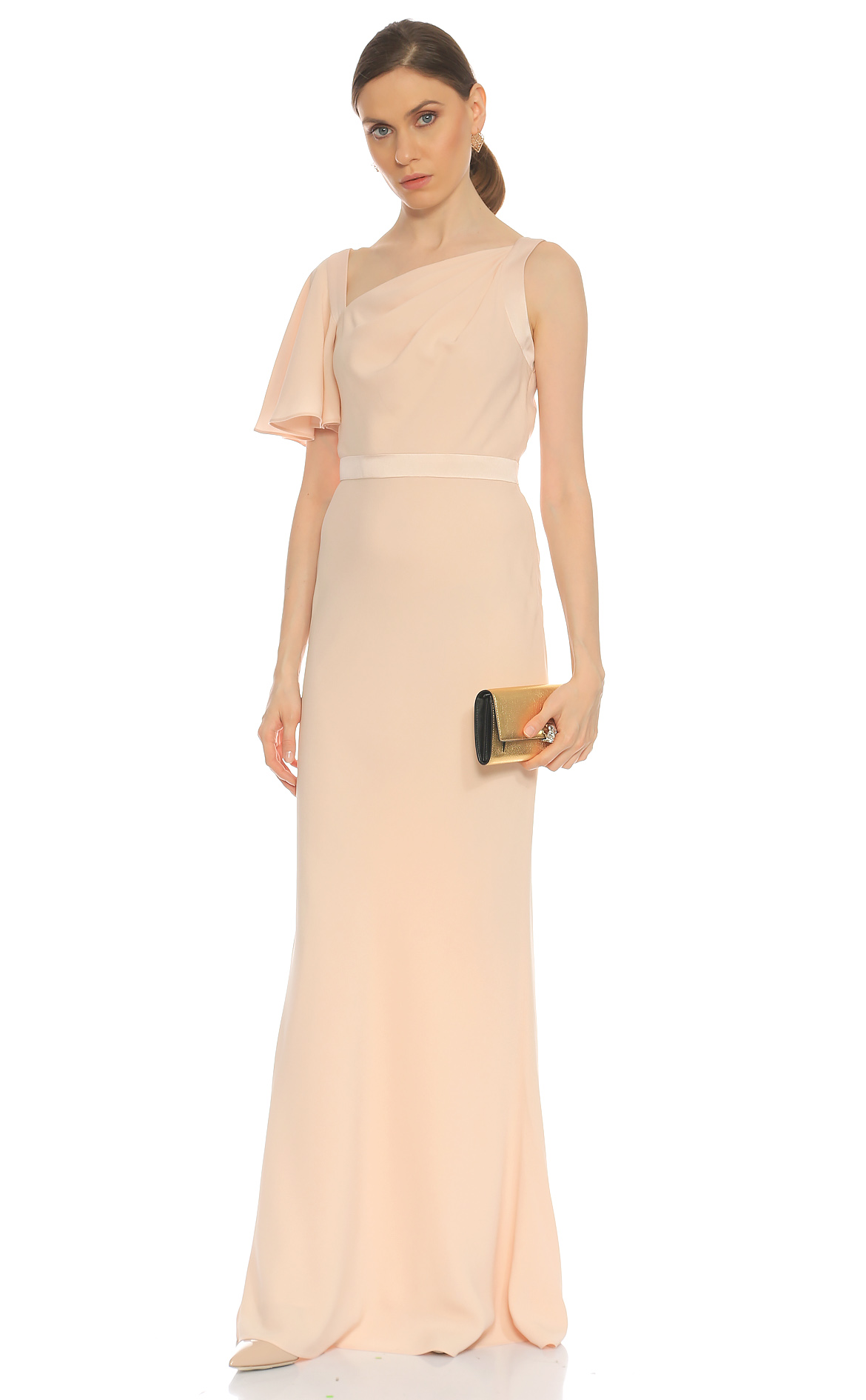 Alexander McQueen-Alexander McQueen Pudra Rengi Gece Elbisesi