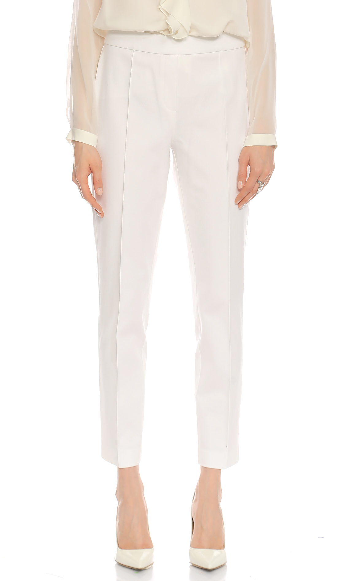 Elie Tahari-Elie Tahari Beyaz Pantolon