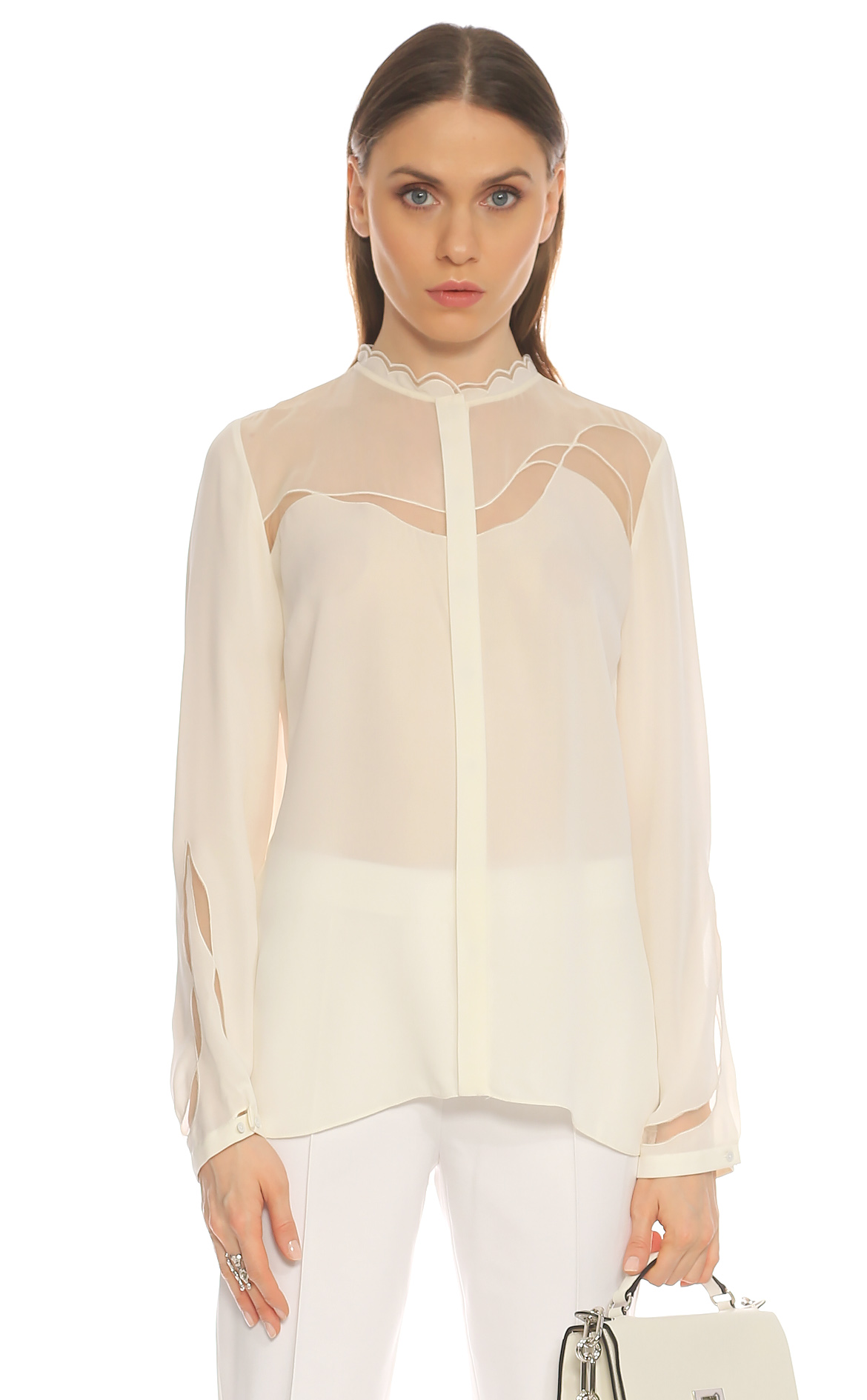 Elie Tahari-Elie Tahari Beyaz Gömlek