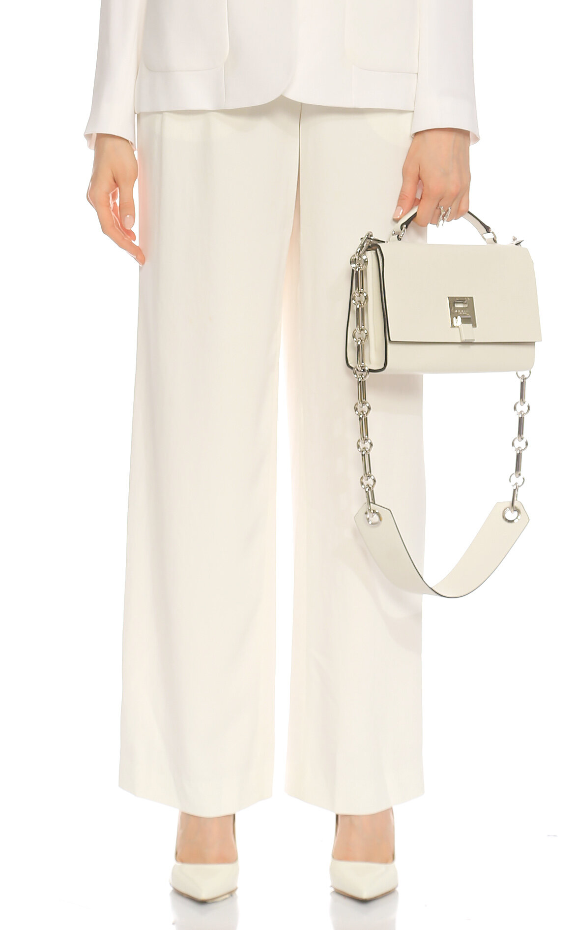 DKNY-DKNY Beyaz Pantolon