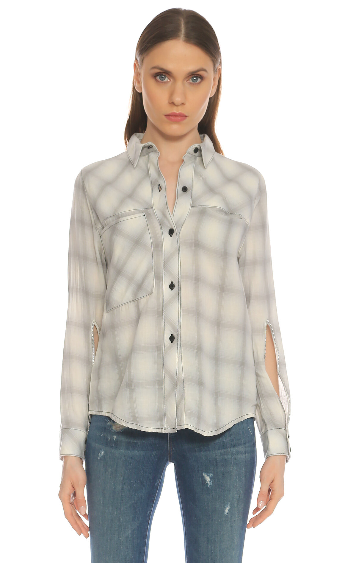 Filles à Papa-Filles à Papa Gri Gömlek