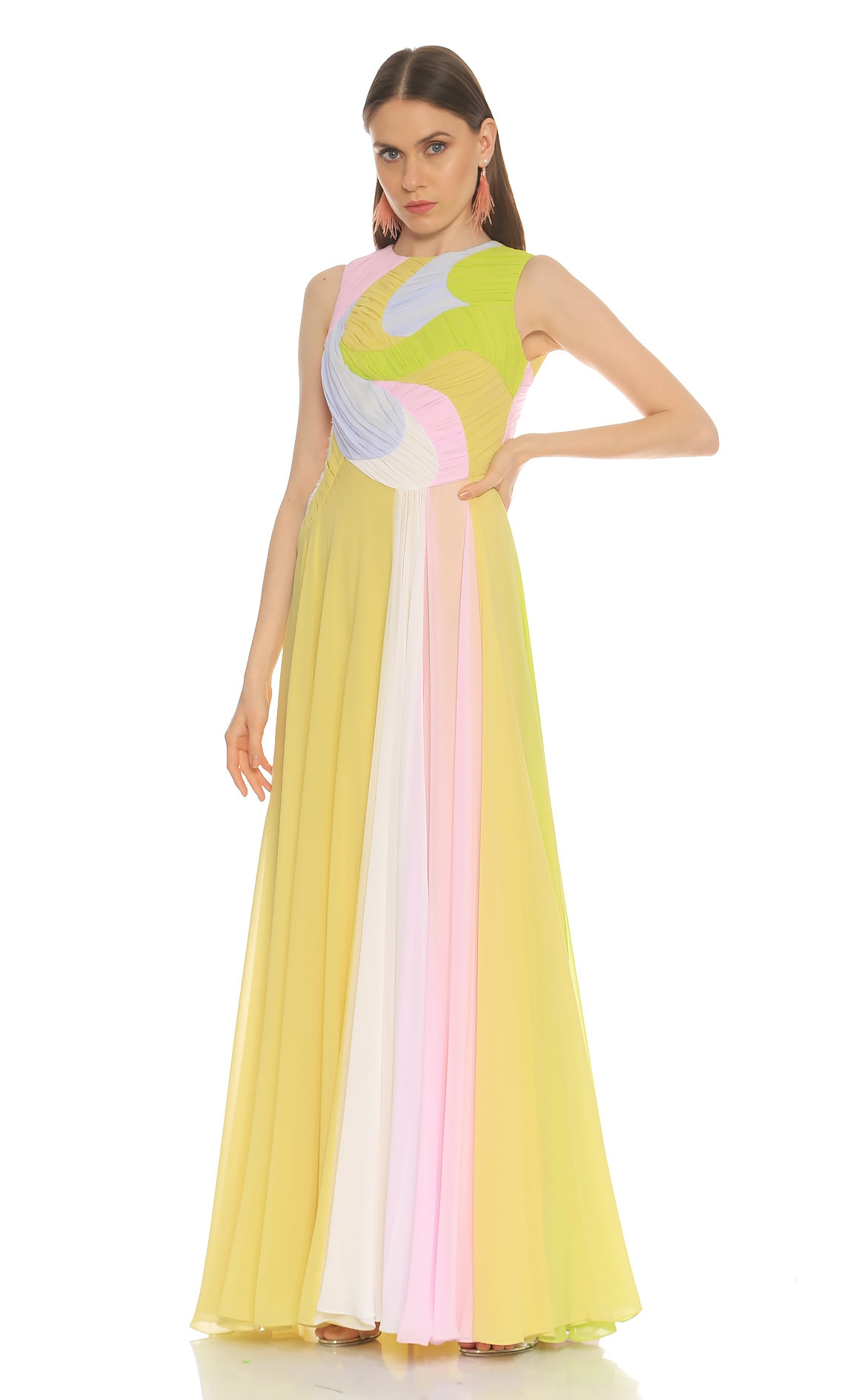 Emilio Pucci-Emilio Pucci Beyaz Gece Elbisesi