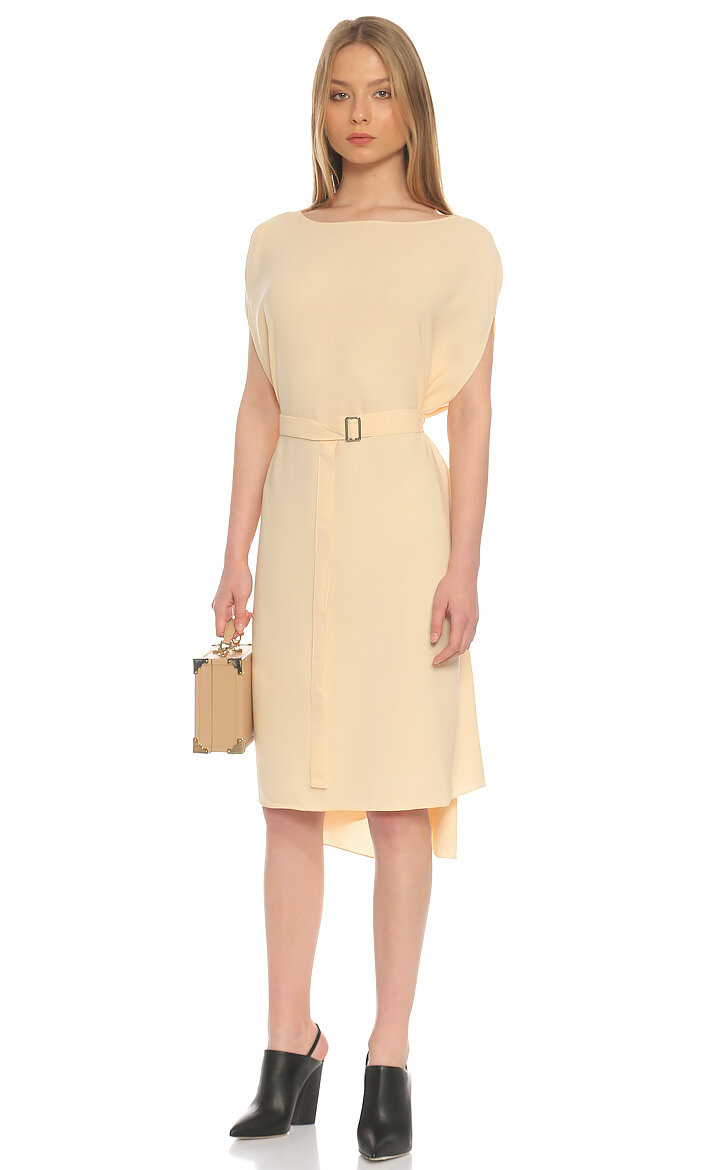 Jil Sander-Jil Sander Turuncu Elbise