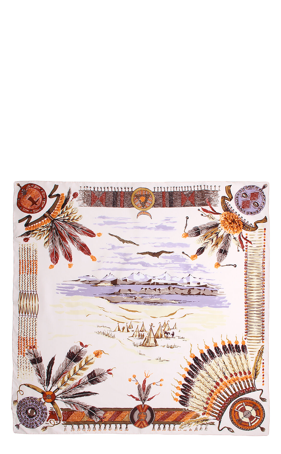 Longchamp-Longchamp Turuncu Eşarp