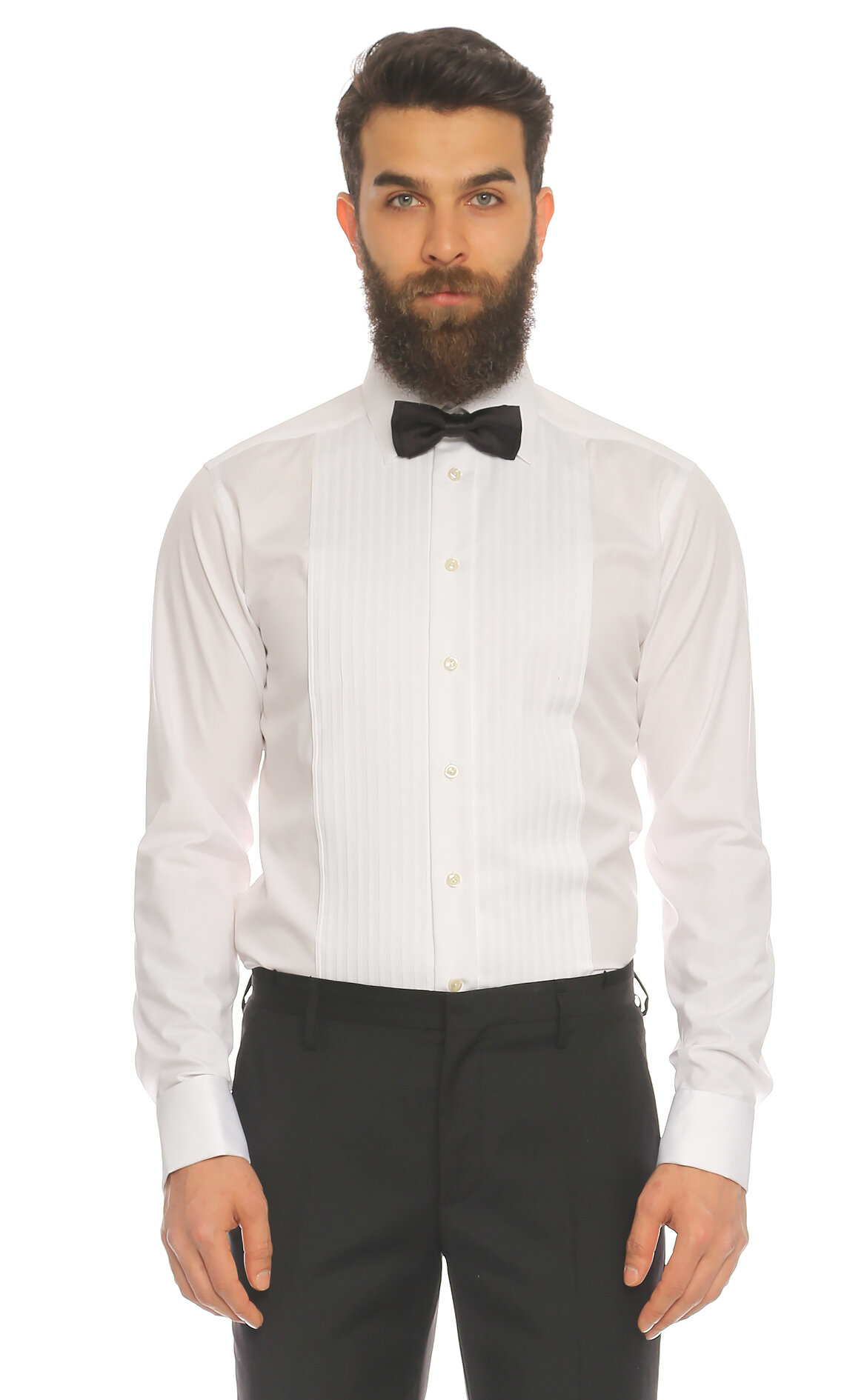 Eton-Eton Beyaz Smokin Gömlek