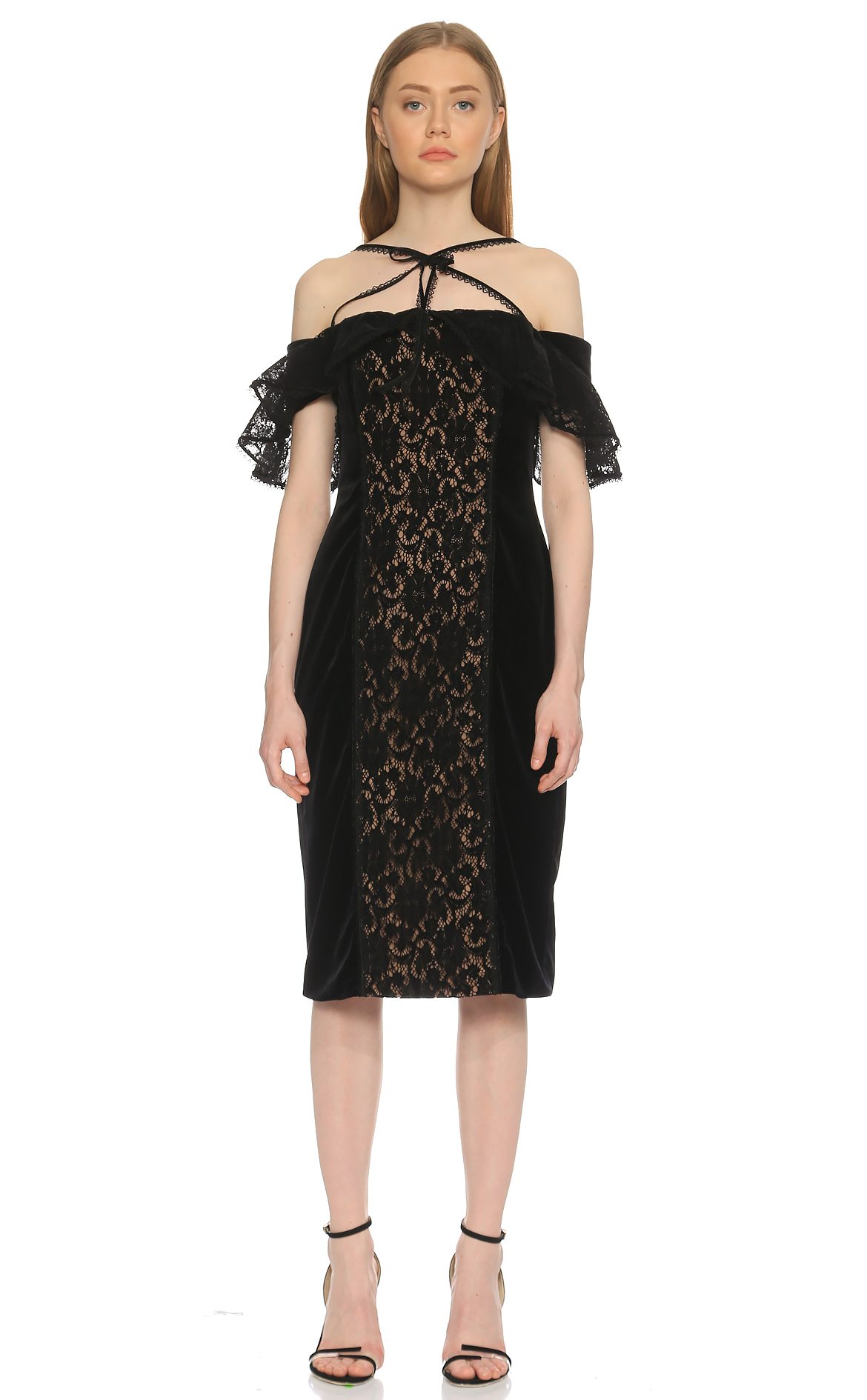 Marchesa Notte-Marchesa Notte Siyah Elbise