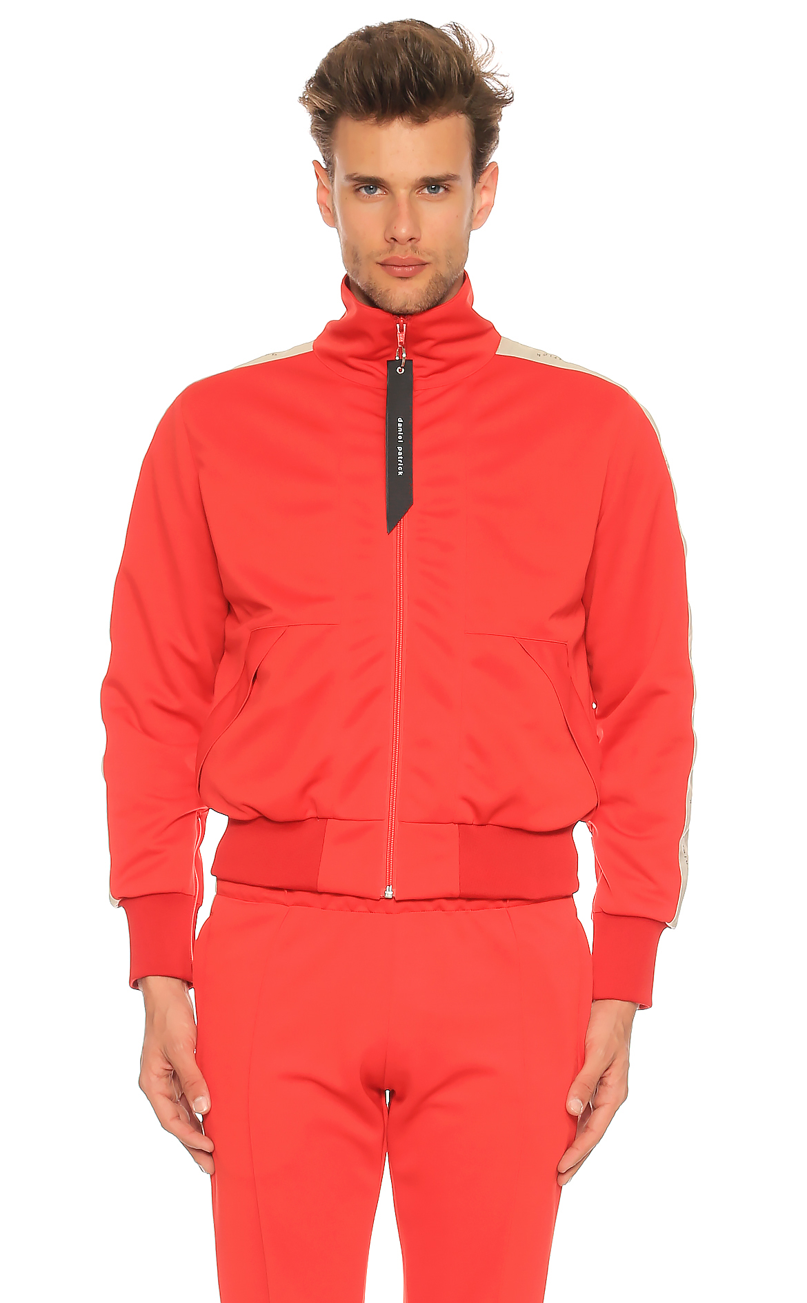 Daniel Patrick-Daniel Patrick Balıkçı Yaka Kırmızı Ceket